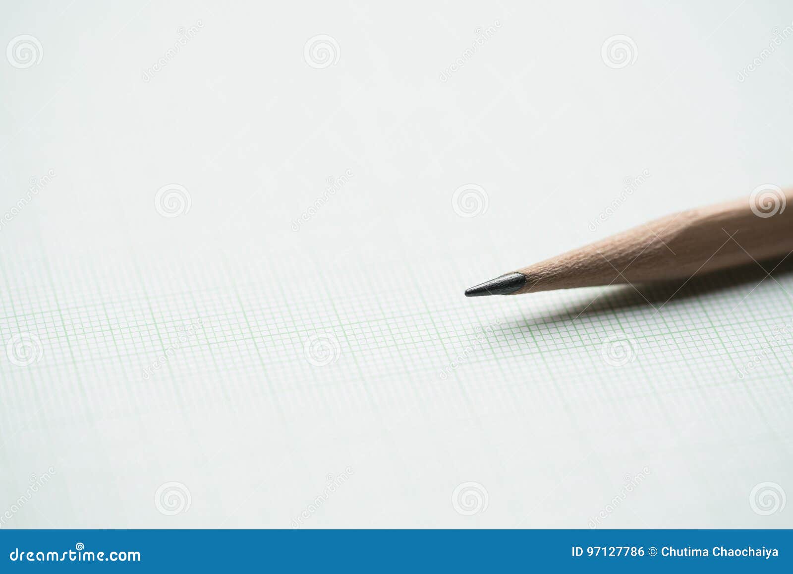 Pencils on graph paper stock photo. Image of draft, group - 97127786