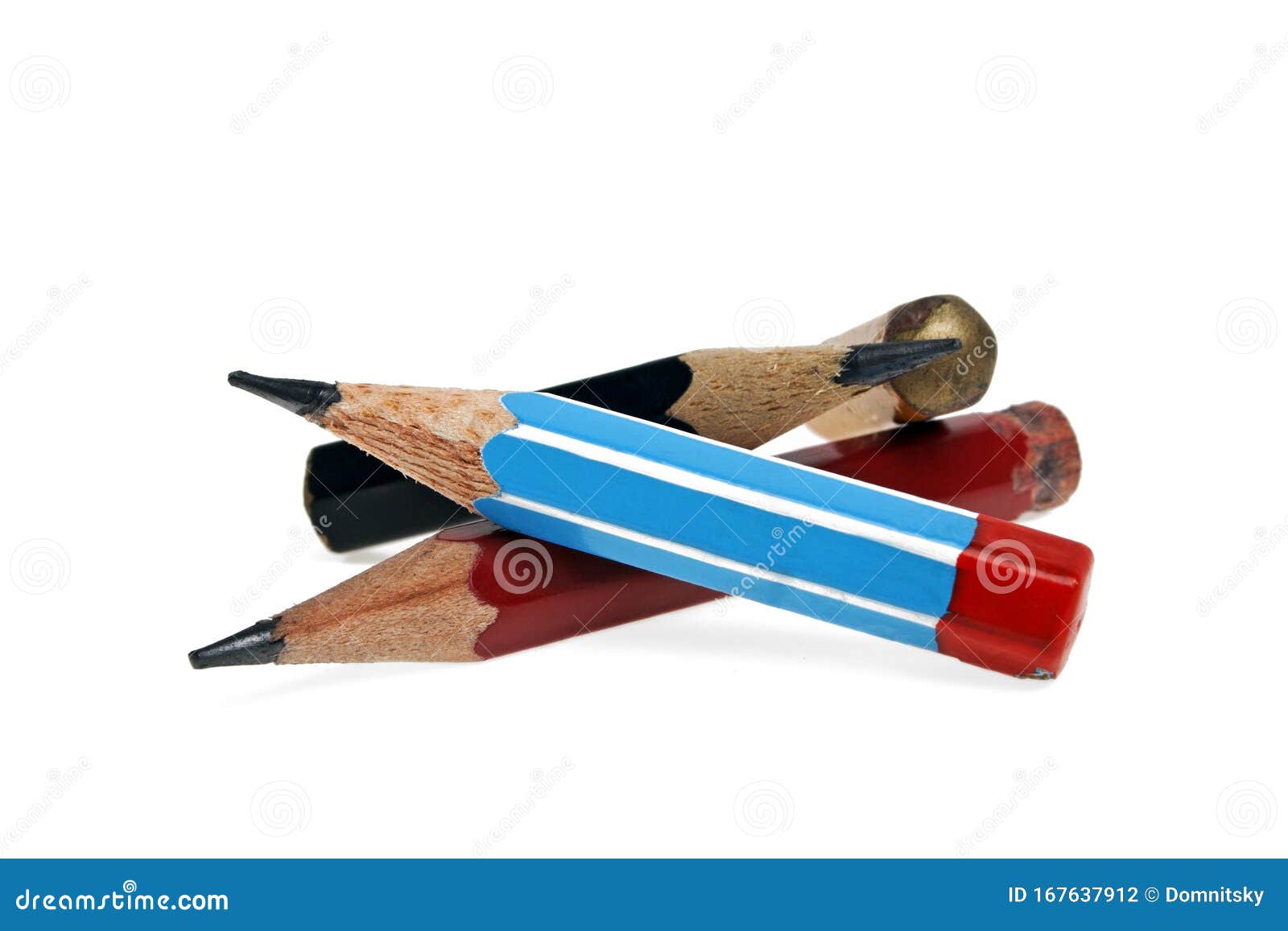 Pencils Isolated on a White Background Stock Photo - Image of pencils ...
