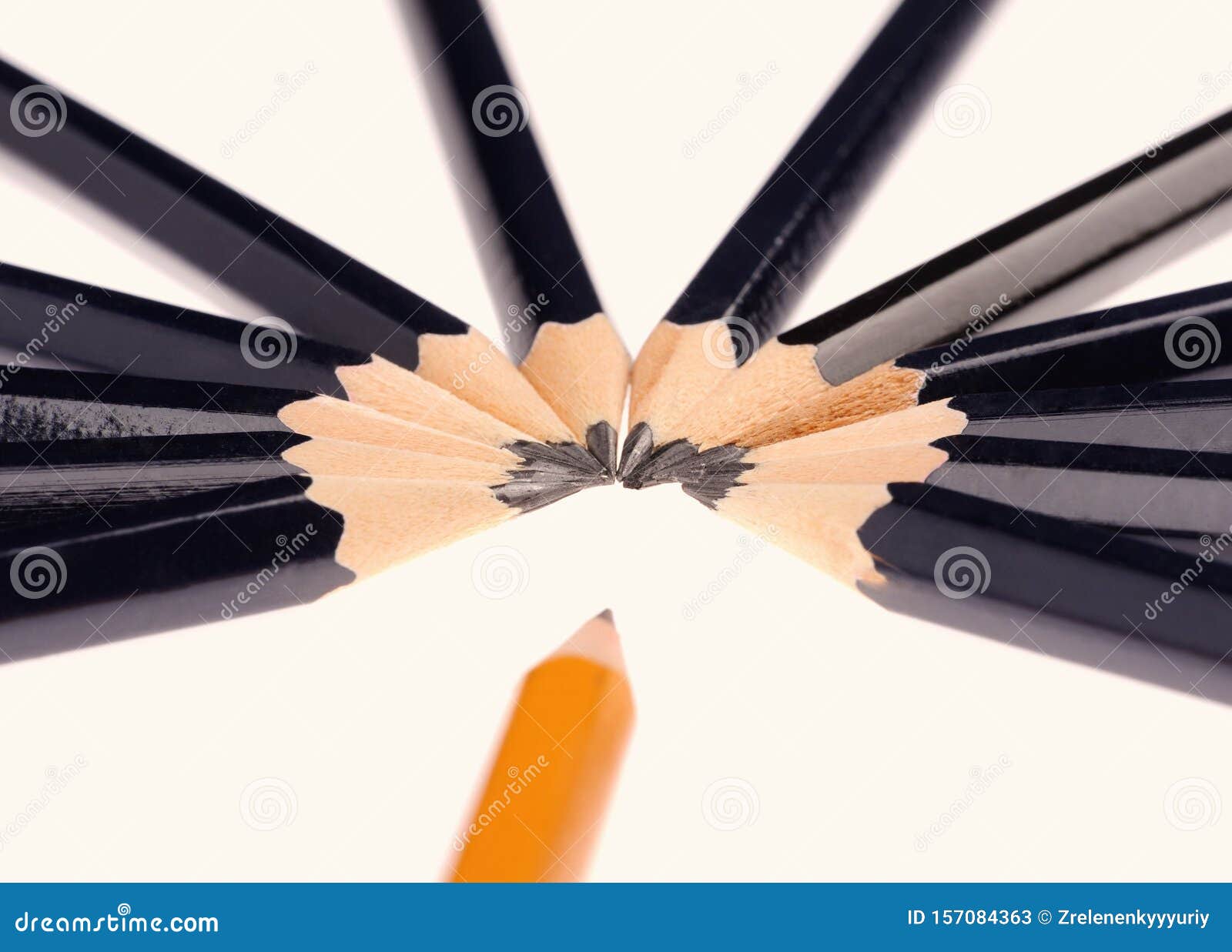 Pencils Isolated on the White Background Stock Image - Image of edge ...
