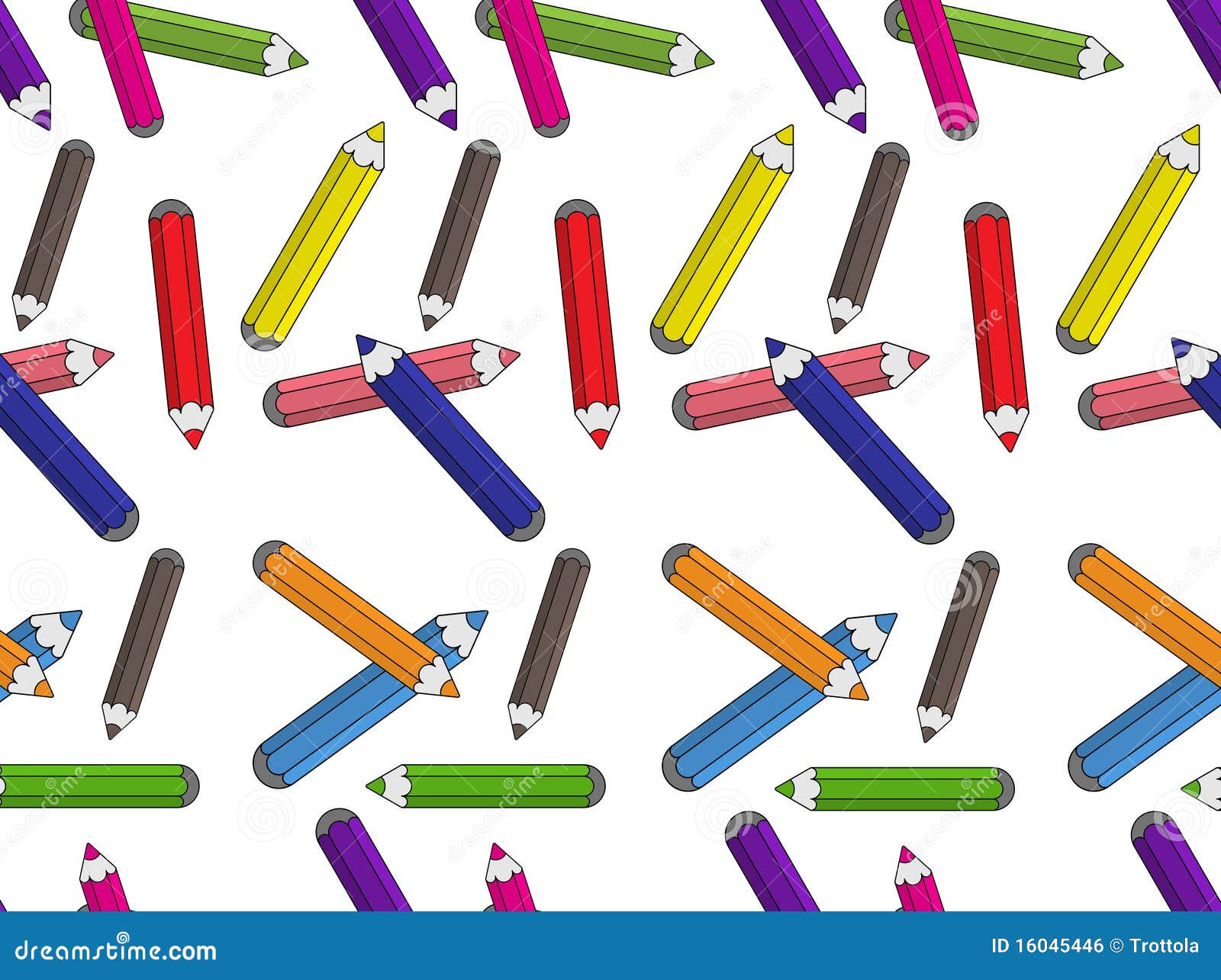 Pencils pattern stock illustration. Illustration of back - 16045446