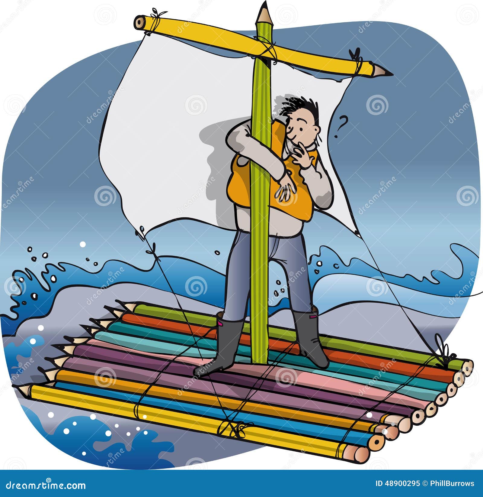 Pencils raft stock vector. Illustration of curtailment - 48900295