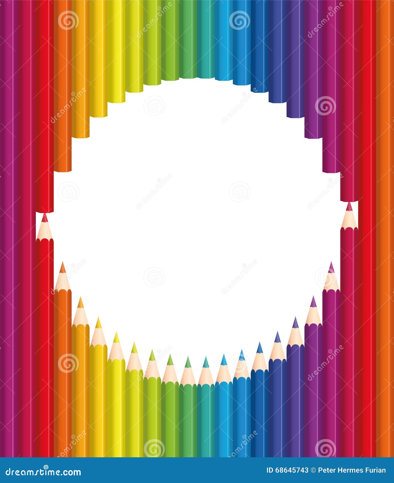 Pencils Forming A Graph Stock Photography | CartoonDealer.com #11507480