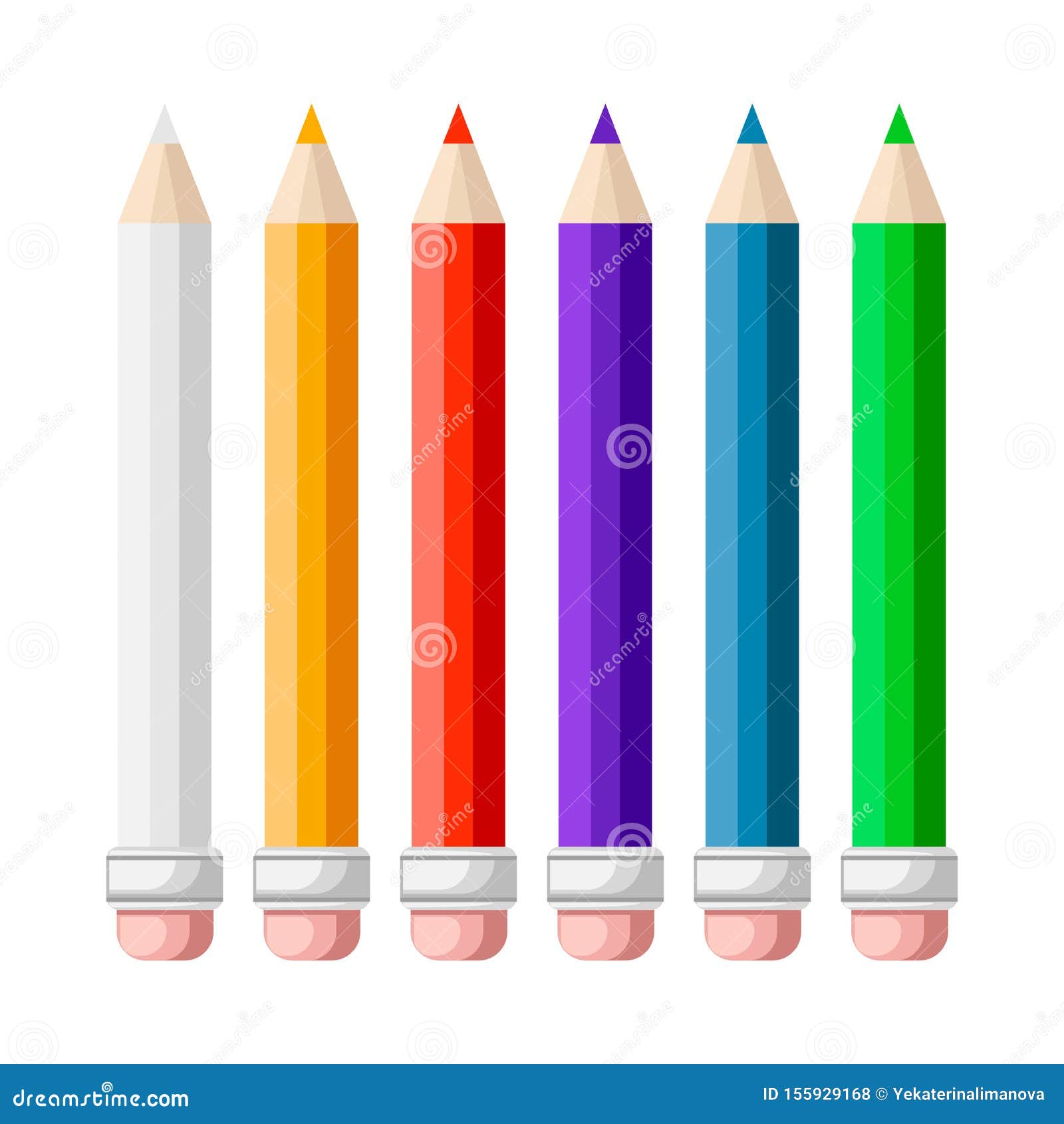 Pencils Cartoon Vector | CartoonDealer.com #33282159