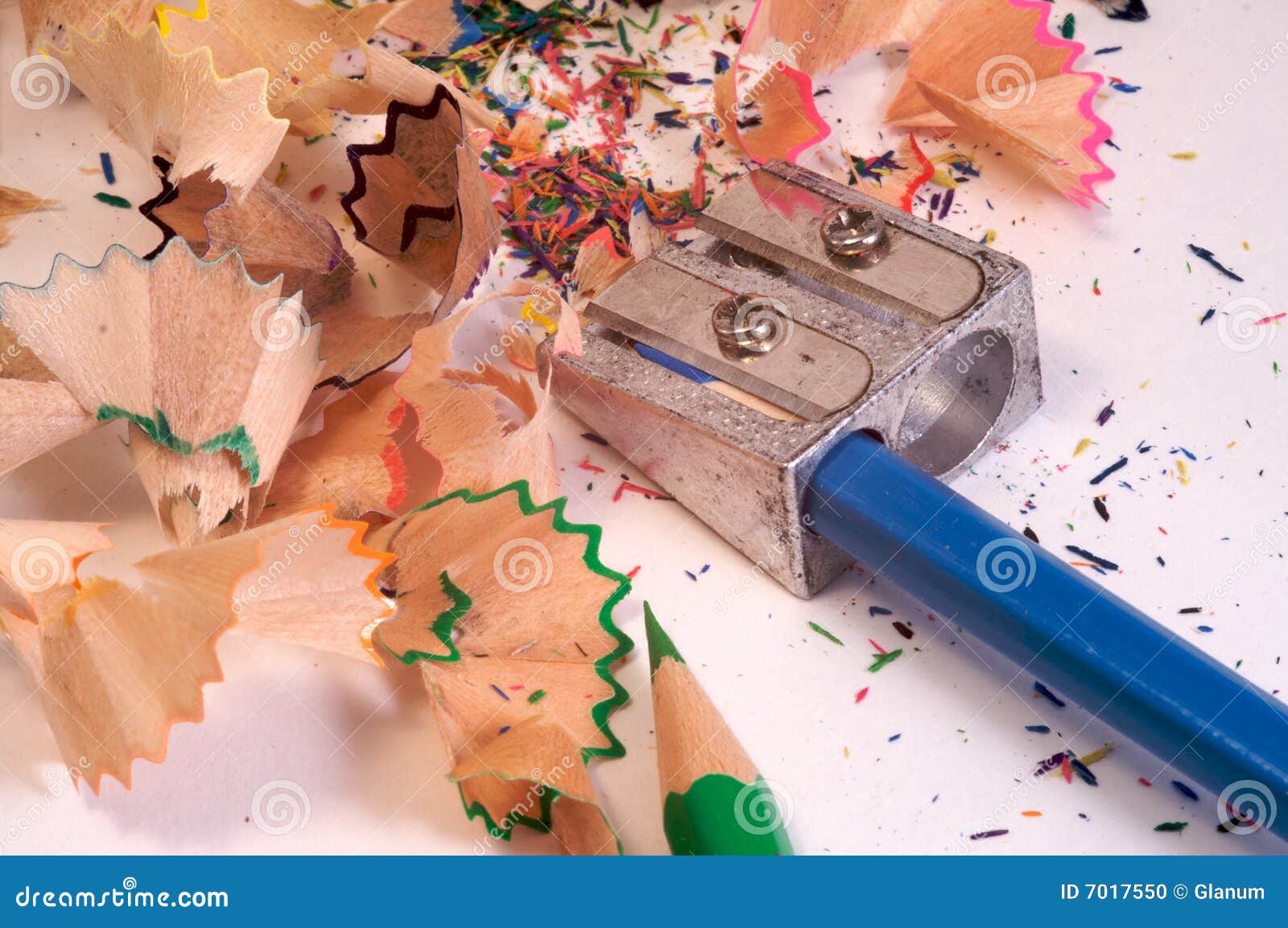 Pencils and Sharpener stock photo. Image of artist, wood - 7017550