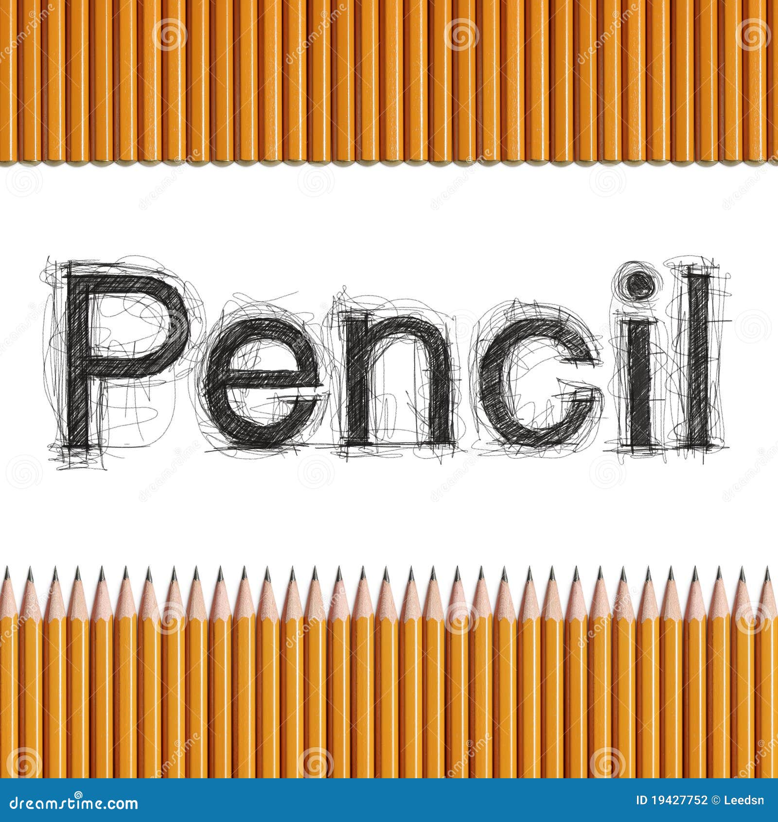 Pencils and sketch letters stock photo. Image of typescript - 19427752