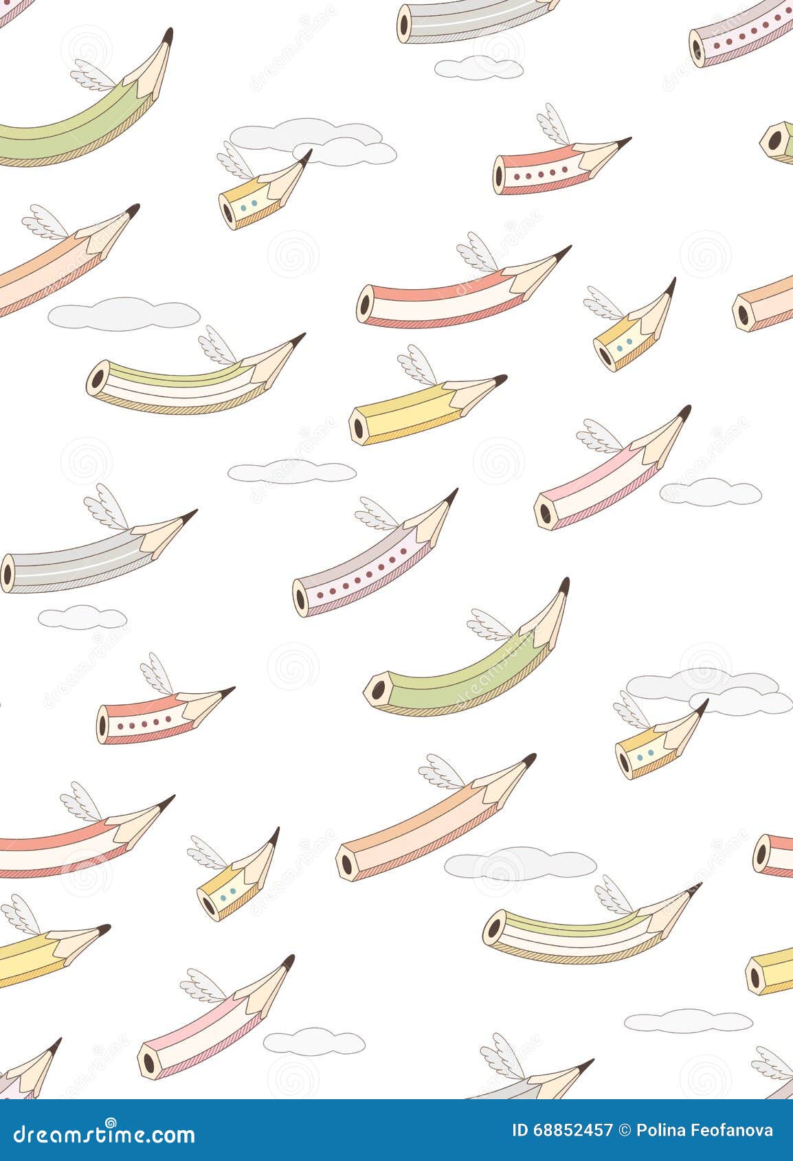 Flying Pencils Royalty-Free Stock Photography | CartoonDealer.com #6669995
