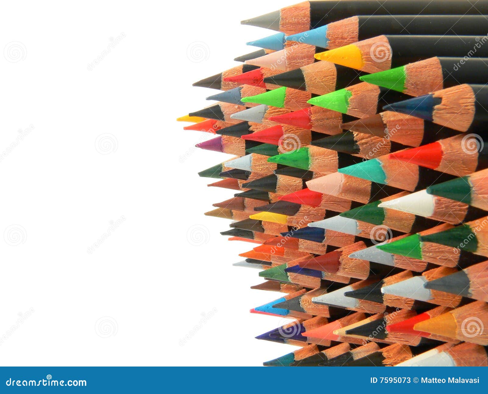 Pencils stack stock image. Image of wood, drawing, color - 7595073