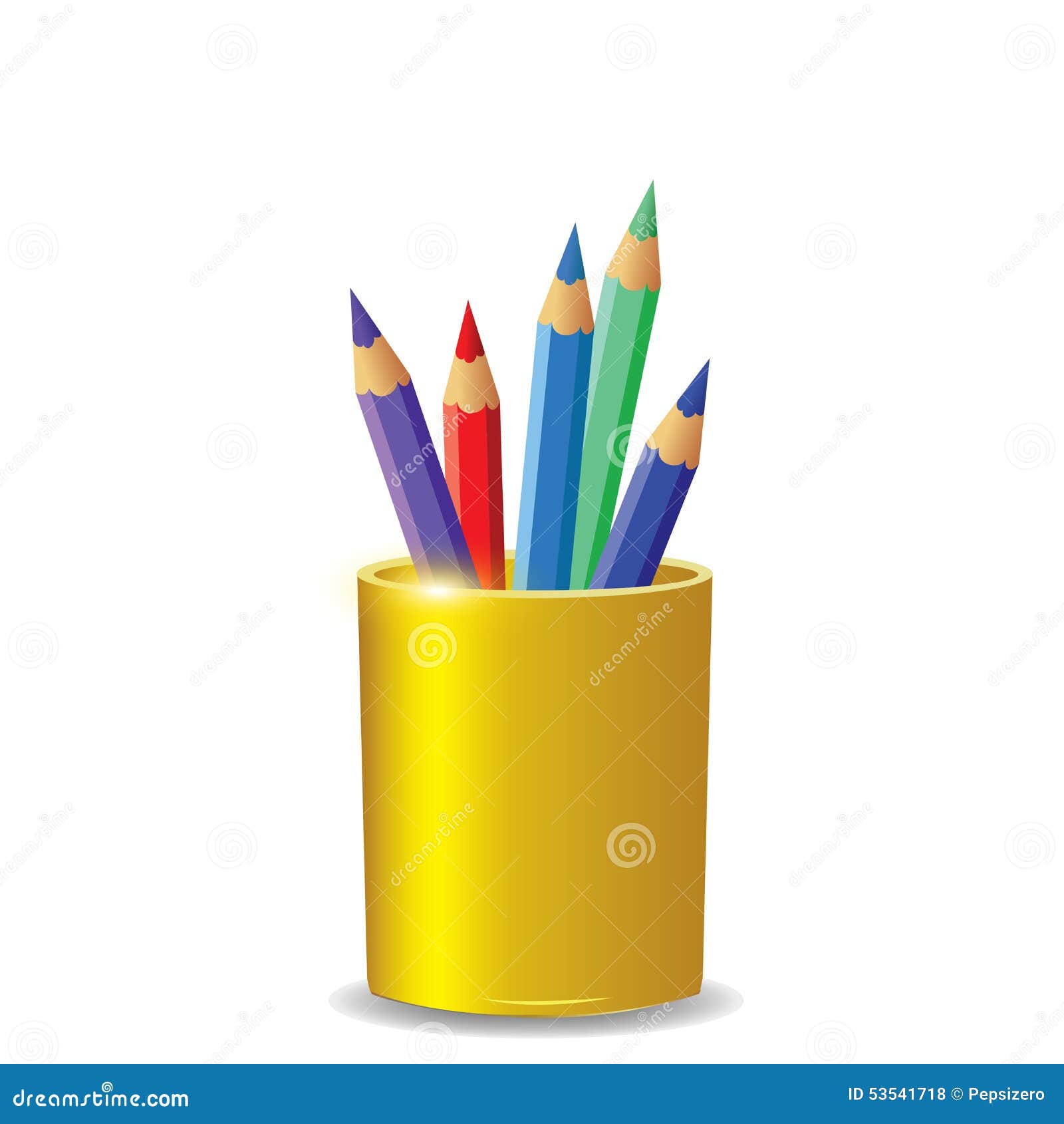 Pencils stock illustration. Illustration of illustrations - 53541718