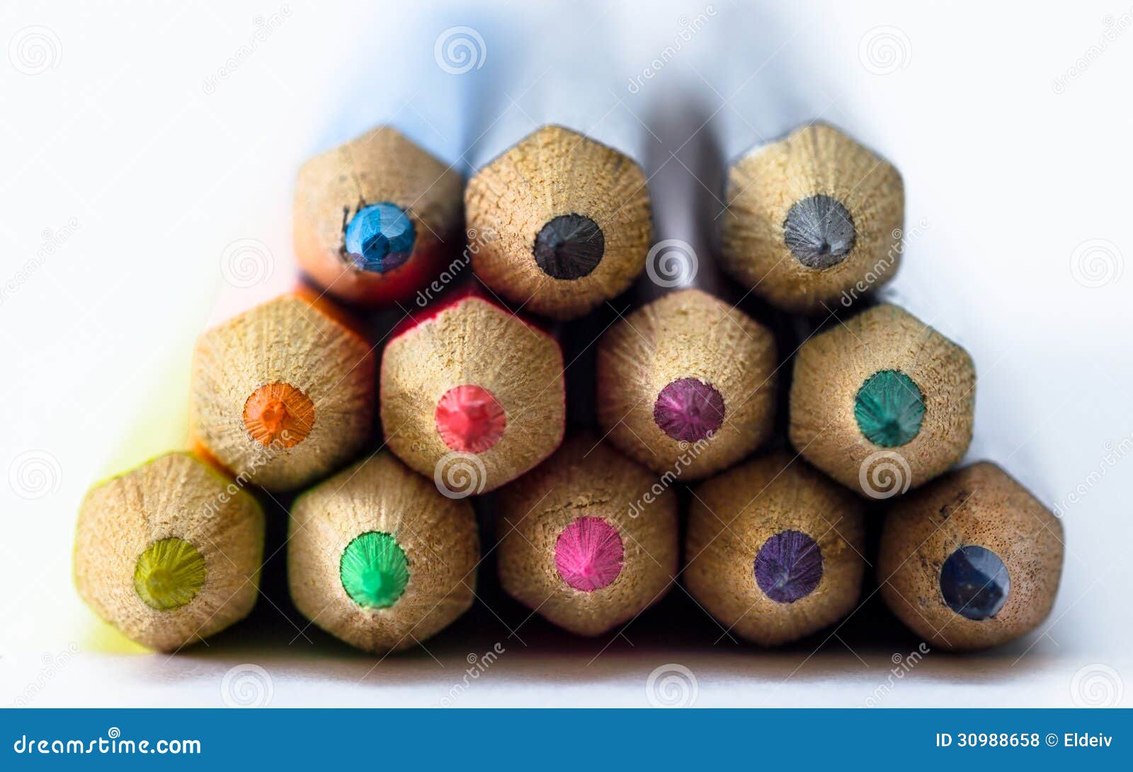 Pencils Stack stock photo. Image of colorful, green, school - 30988658