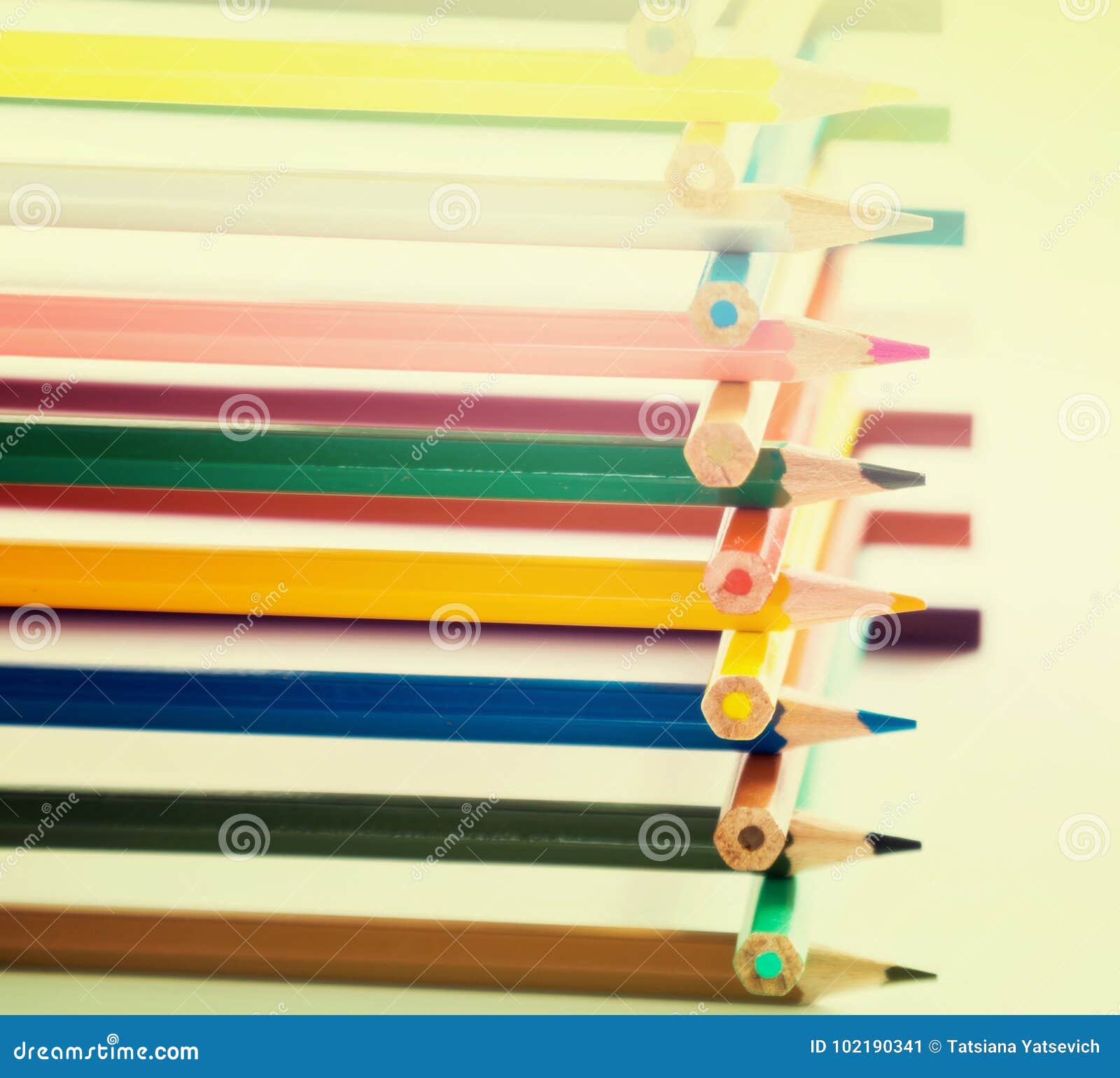 Pencils Stacked in Log House Stock Image - Image of close, fancy: 102190341