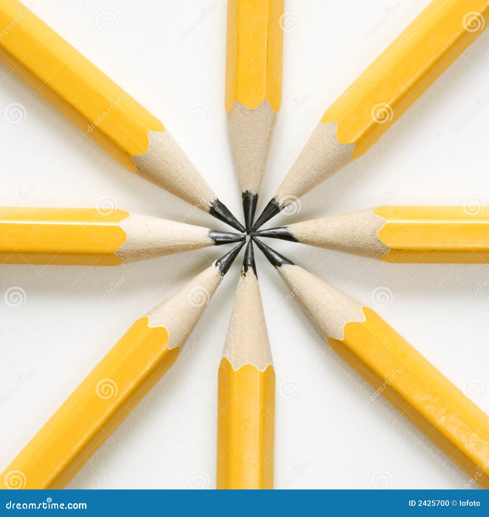 Pencils in star shape. stock photo. Image of small, pencil - 2425700