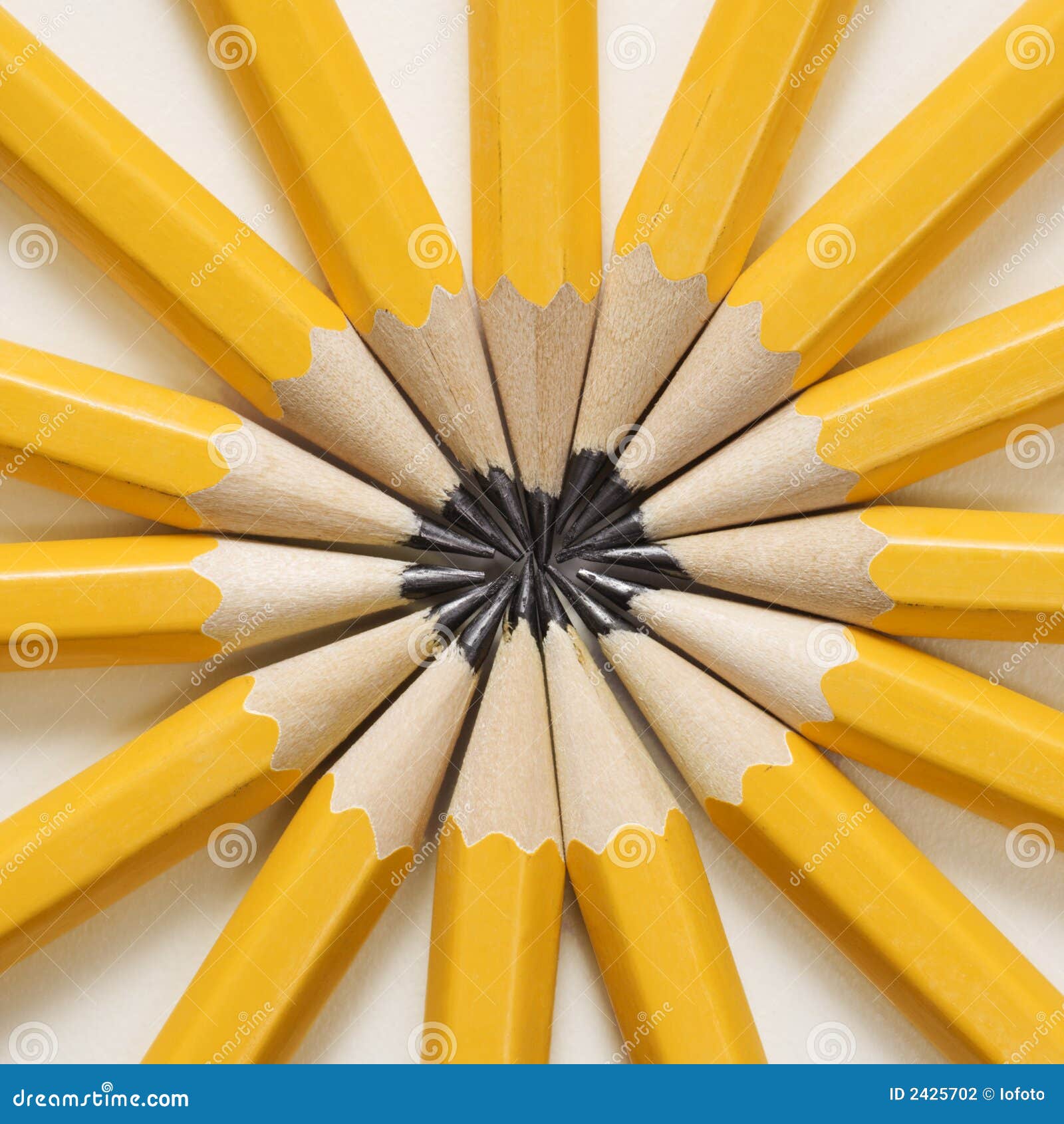 Pencils in star shape. stock photo. Image of number, star - 2425702
