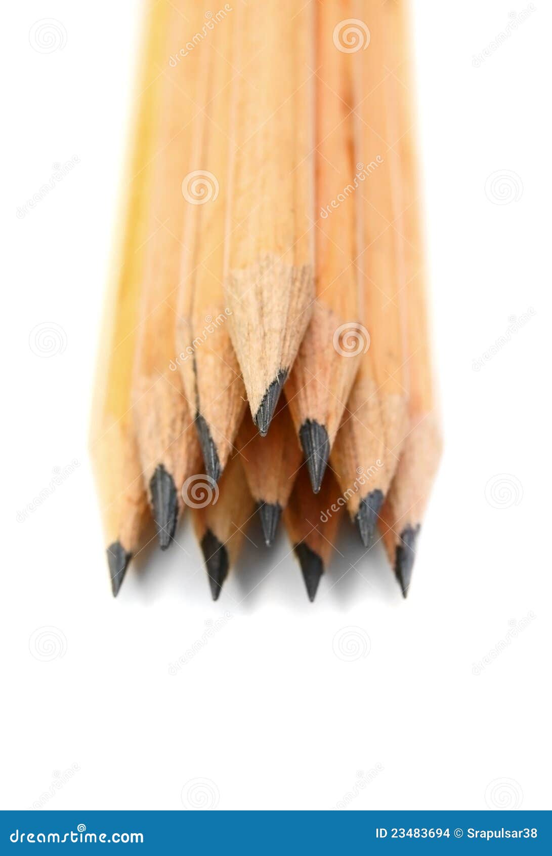 Pencils on a White Background. Stock Photo - Image of ordered, sharp ...