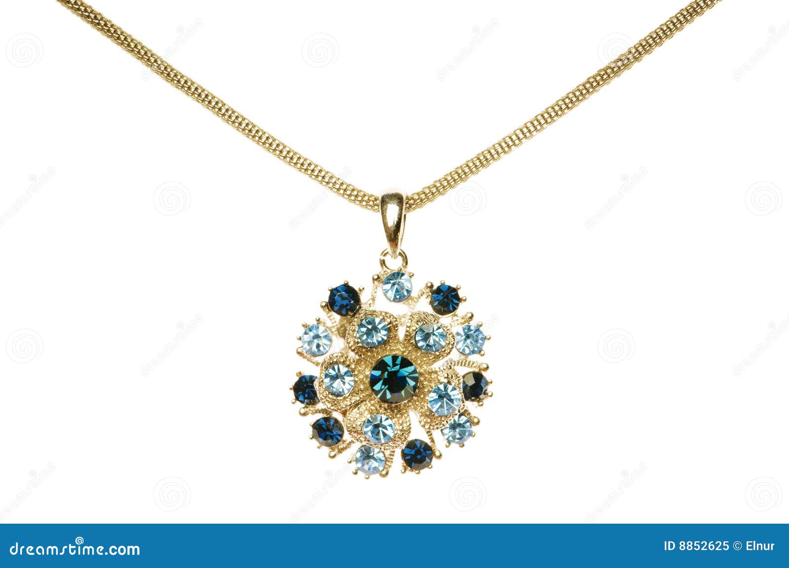 Pendant on chain isolated stock image. Image of beauty - 8852625
