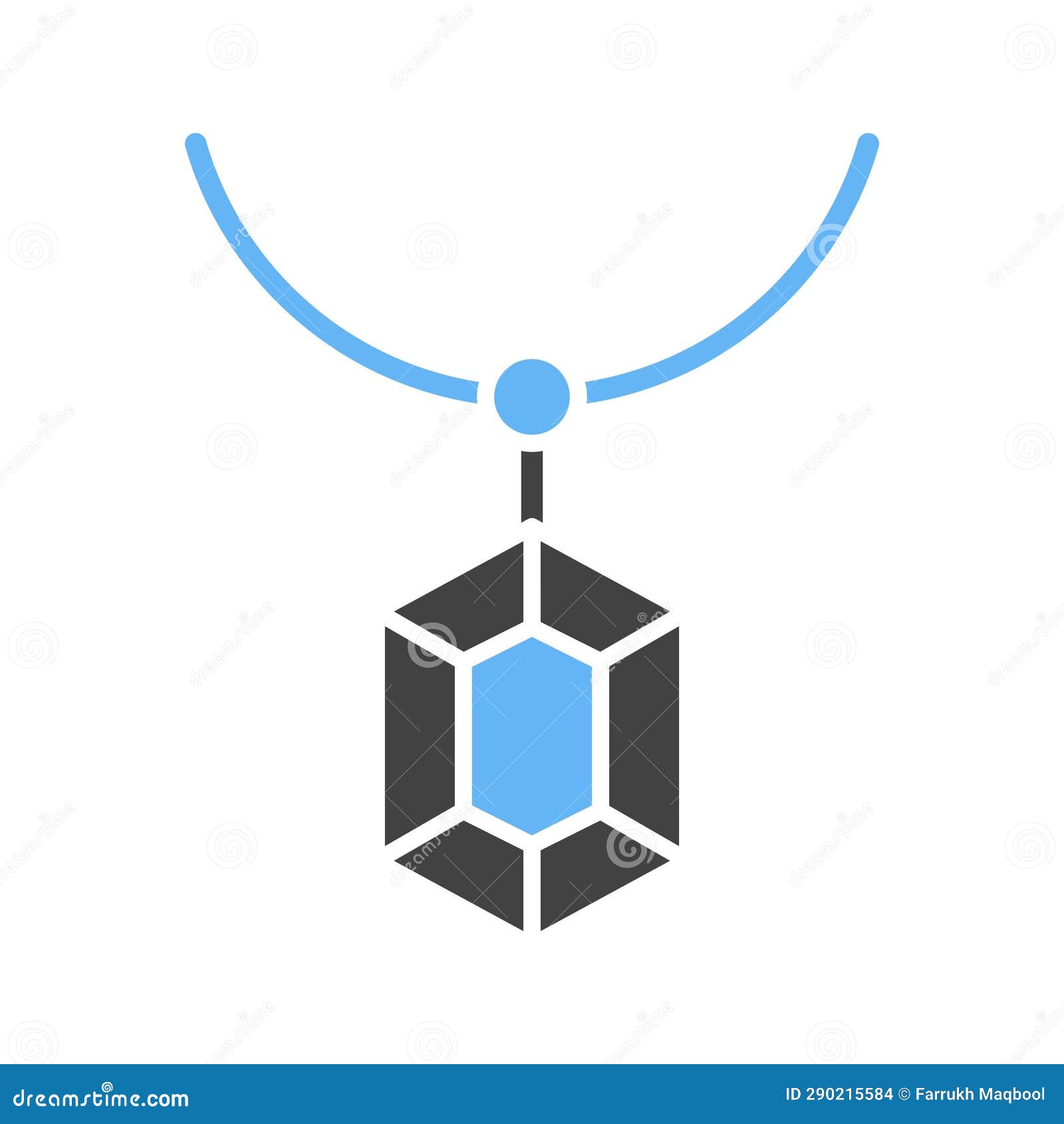 Pendant Icon Image. stock illustration. Illustration of jewelry - 290215584