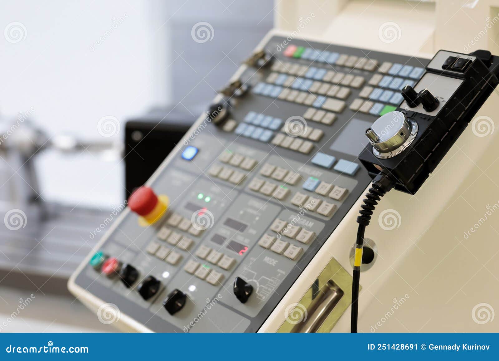 Pendant Remote Control and Operator Console Stock Image - Image of ...