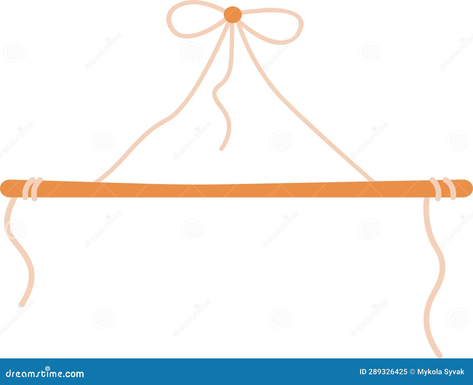 Pendant with Thread stock vector. Illustration of accessory - 289326425