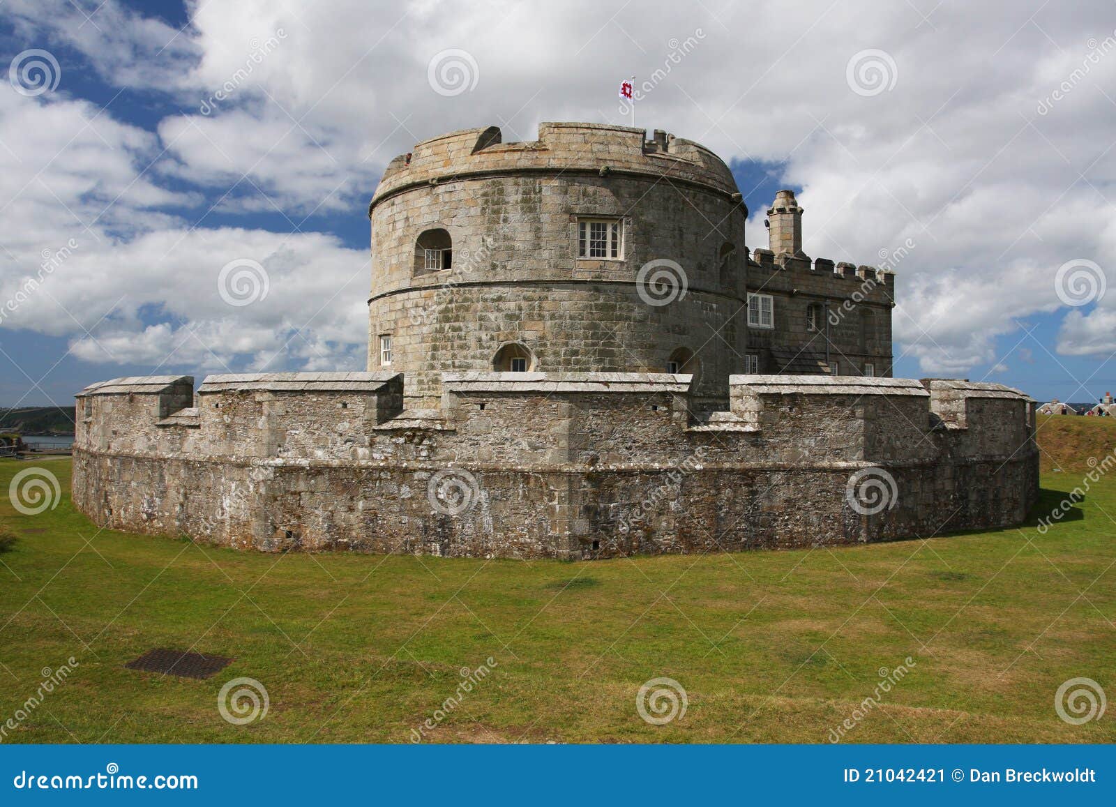 Pendennis Castle in Falmouth, Cornwall Stock Image - Image of landmark ...