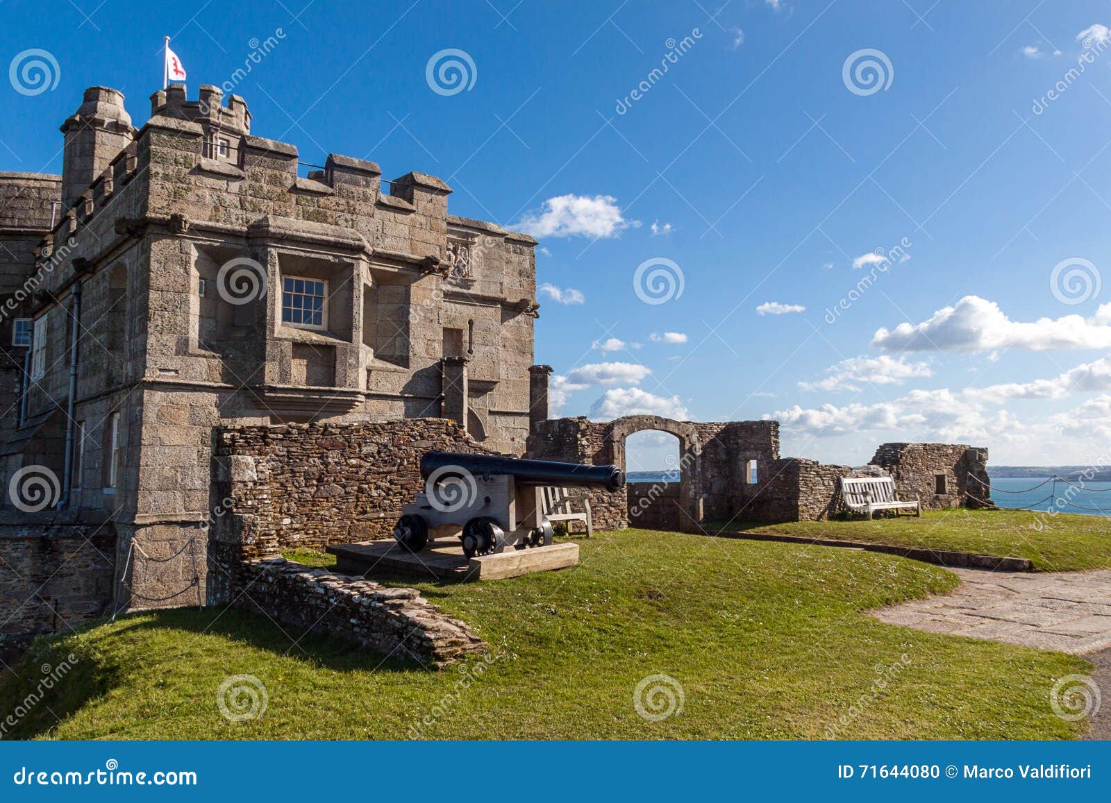 Pendennis Castle stock photo. Image of tourism, holiday - 71644080