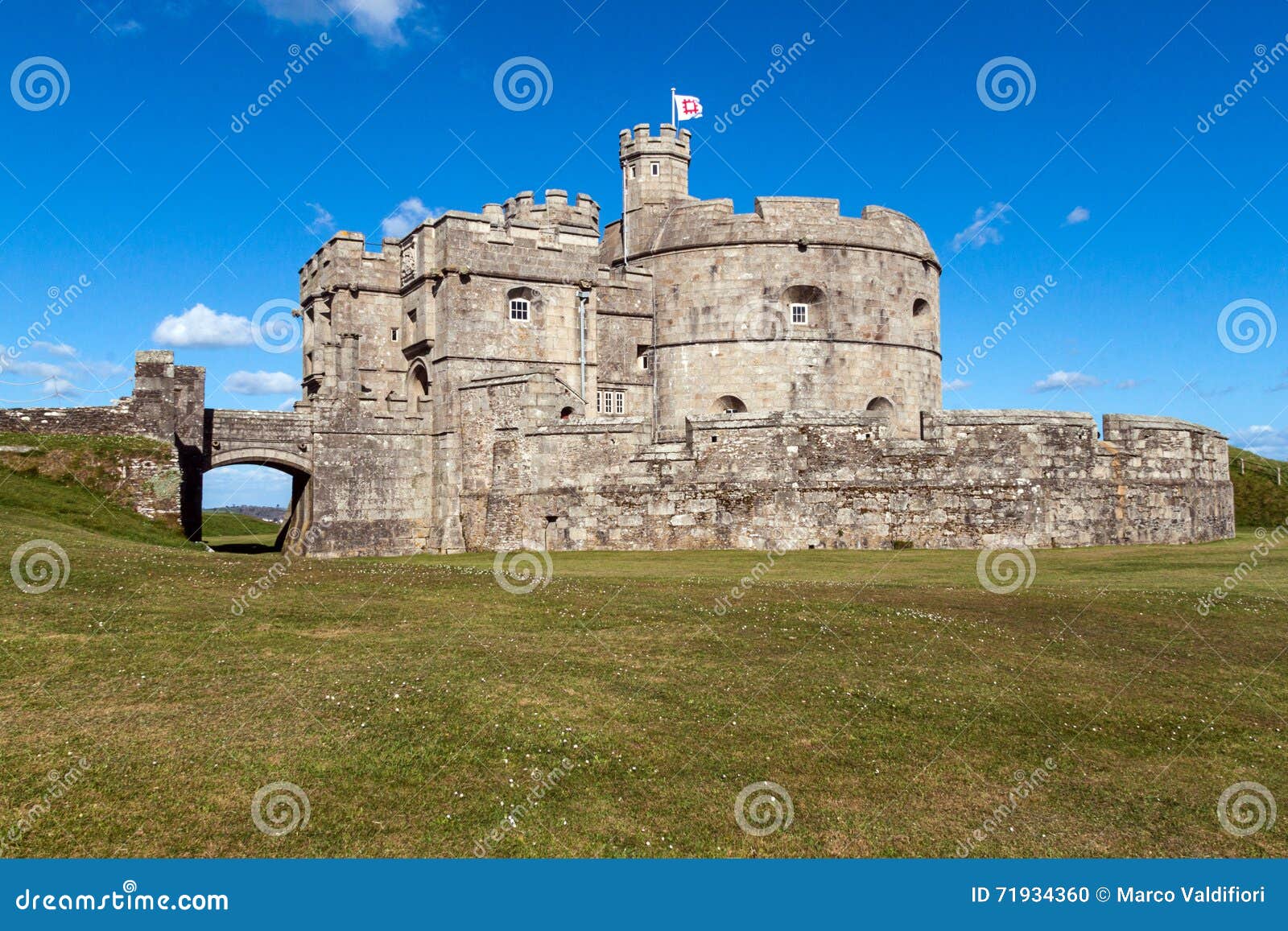 Pendennis Castle stock photo. Image of english, fortress - 71934360