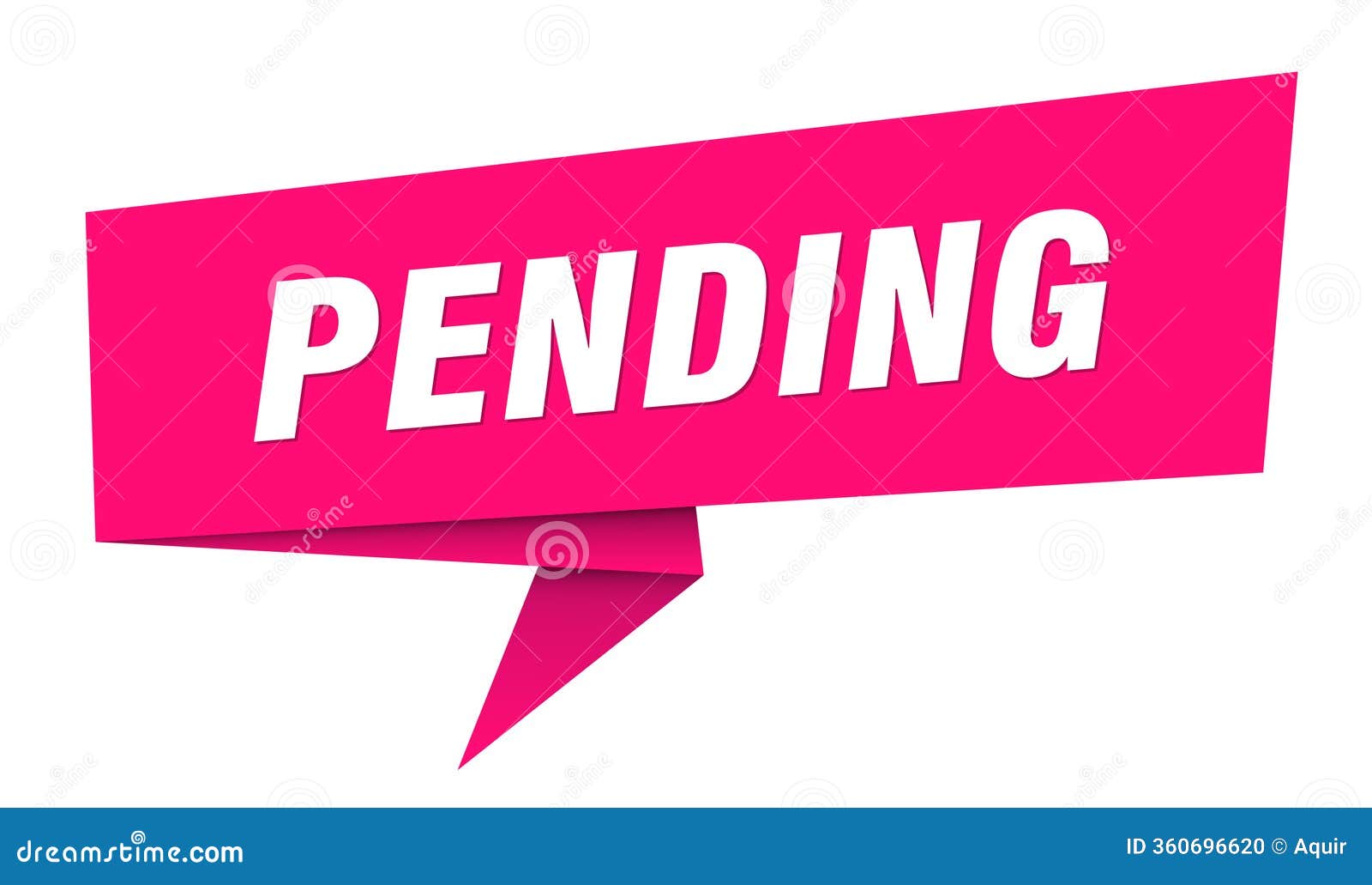 Pending Banner. Pending Speech Bubble, Label, Sticker, Sign Template ...
