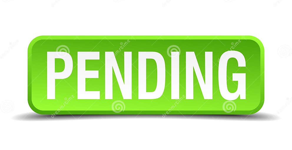 Pending button stock vector. Illustration of banner - 121128133