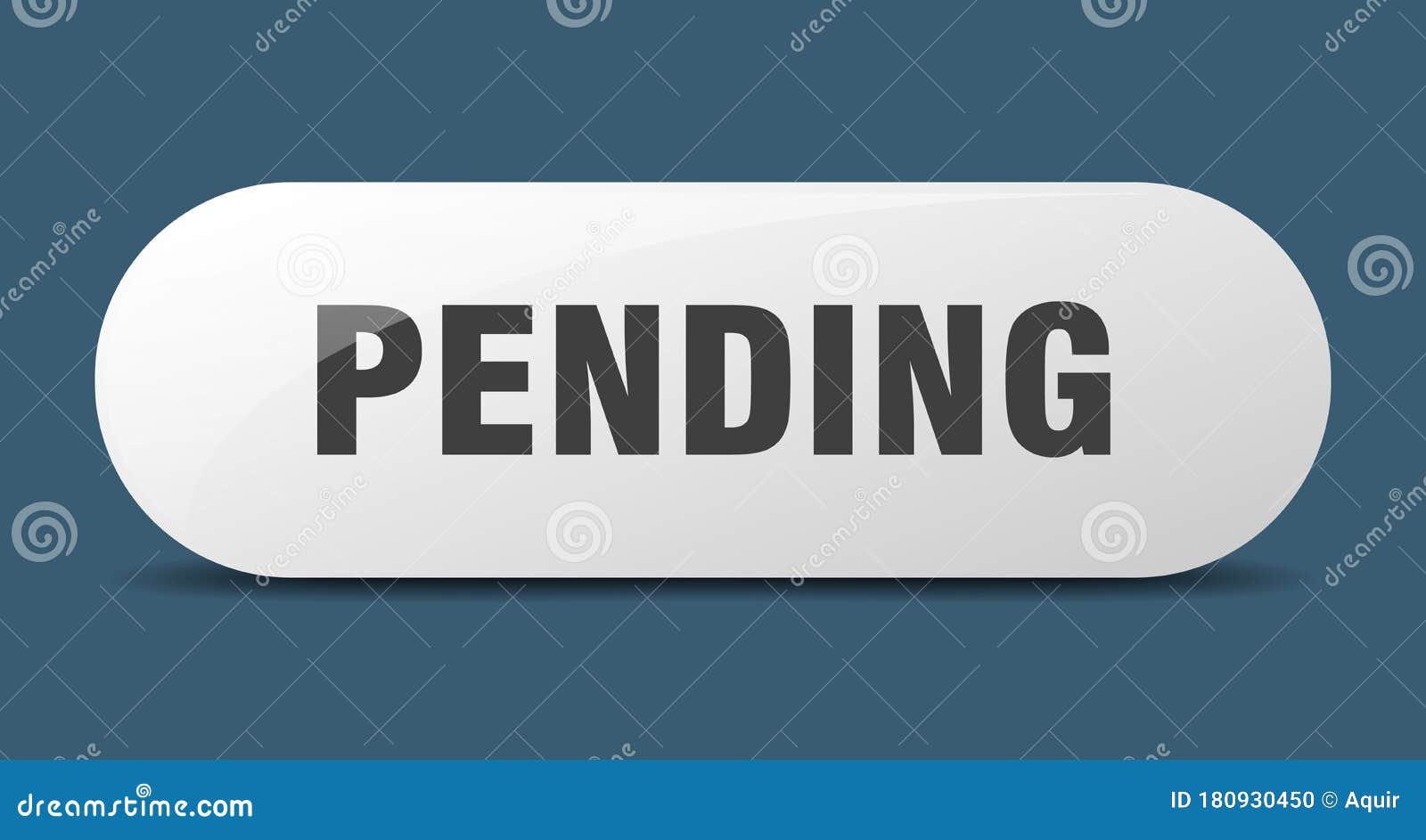 Pending Button. Pending Sign. Key. Push Button Stock Vector ...