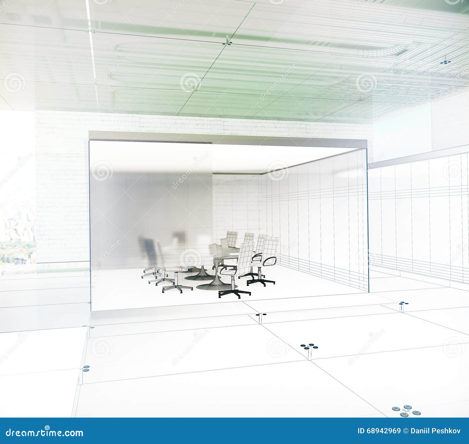 Pending Conference Room Project Stock Illustration - Illustration of ...
