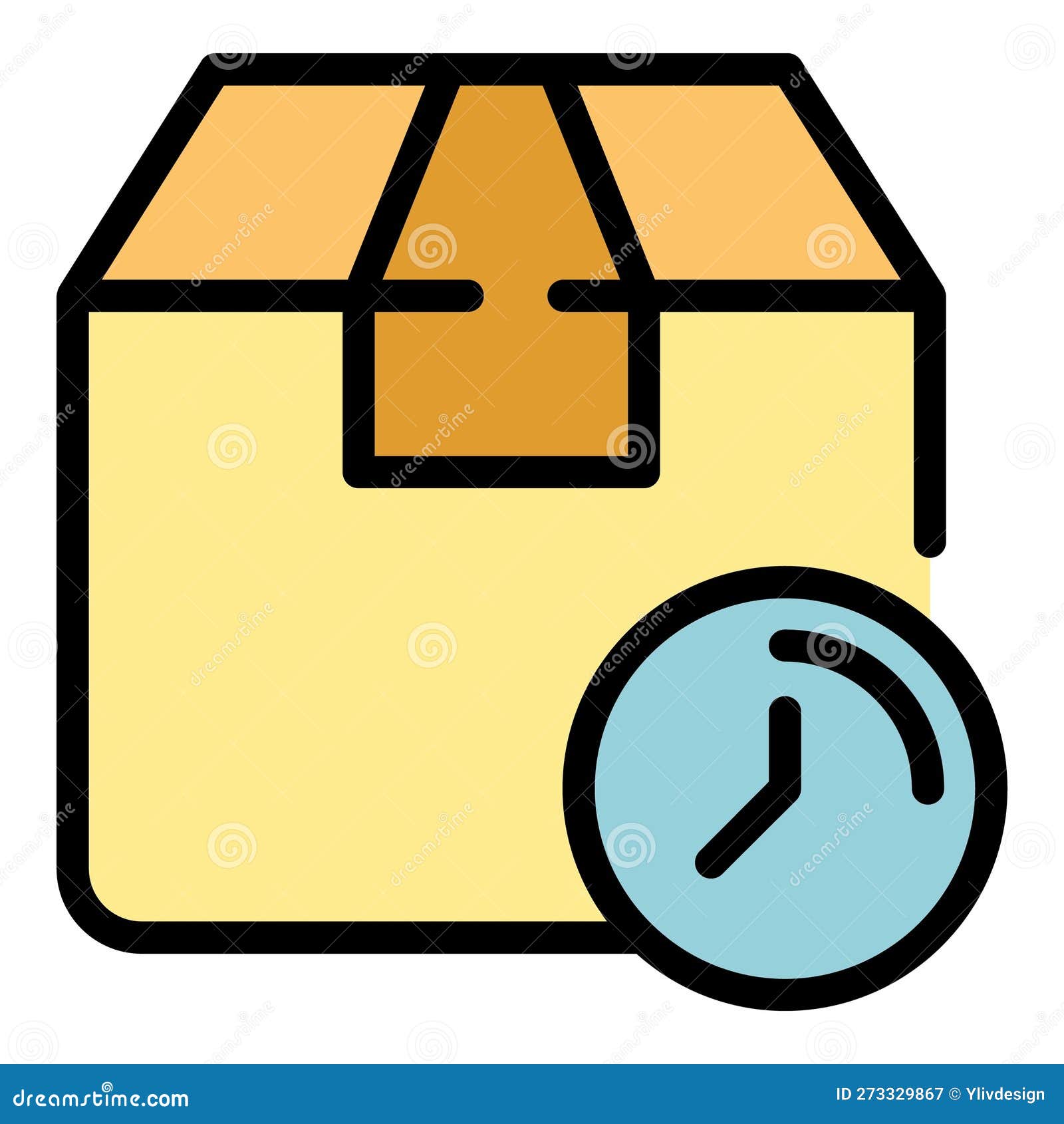 Package Pending 3d Icon Model Cartoon Style Concept. Render ...