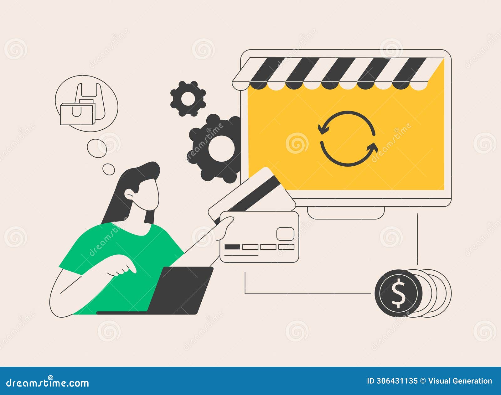 Pending Payment Abstract Concept Vector Illustration. Stock Vector ...