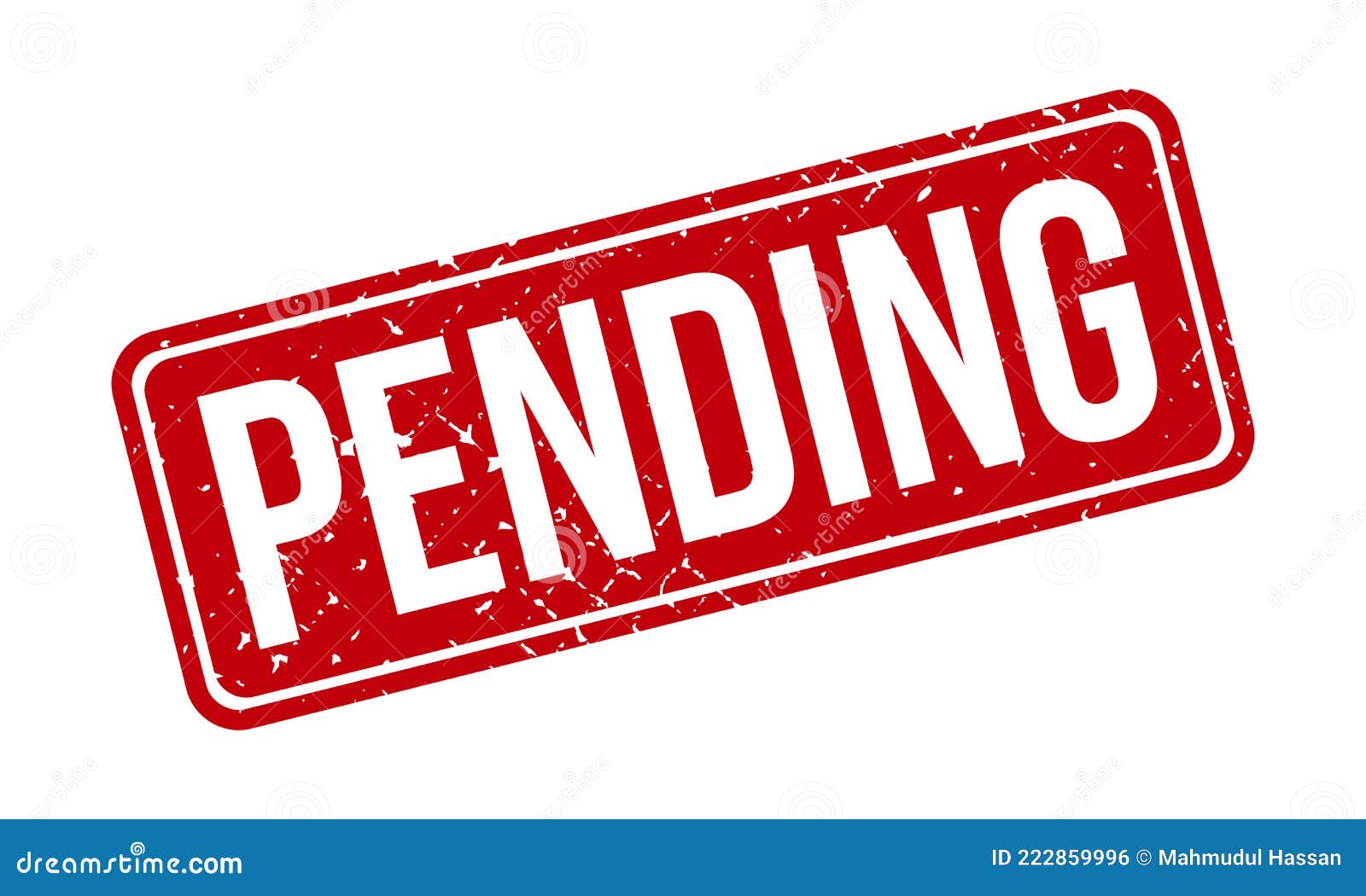 Pending Rubber Stamp. Red Pending Rubber Grunge Stamp Seal Vector ...
