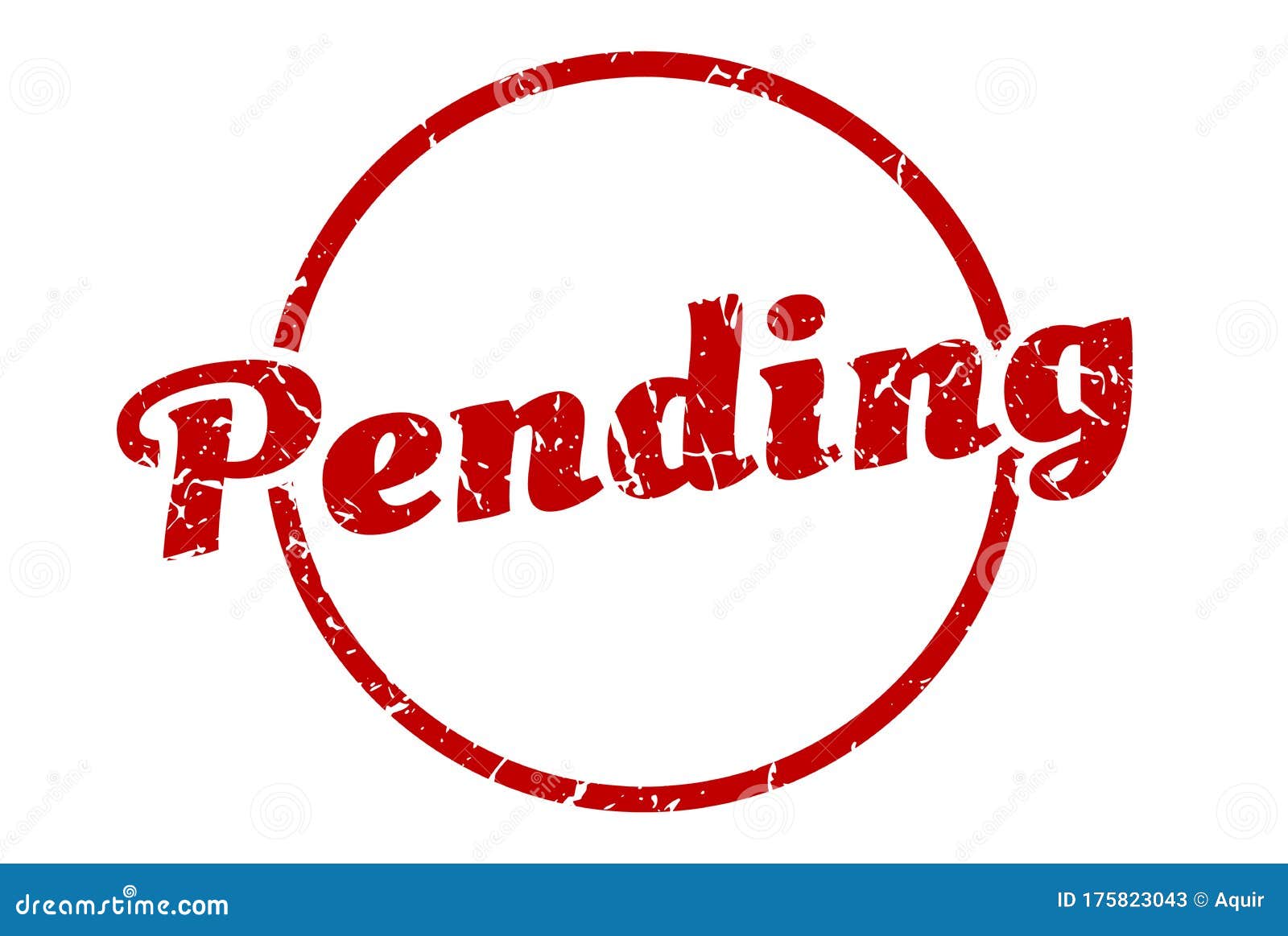 Pending Sign. Pending Round Vintage Stamp Stock Vector - Illustration ...
