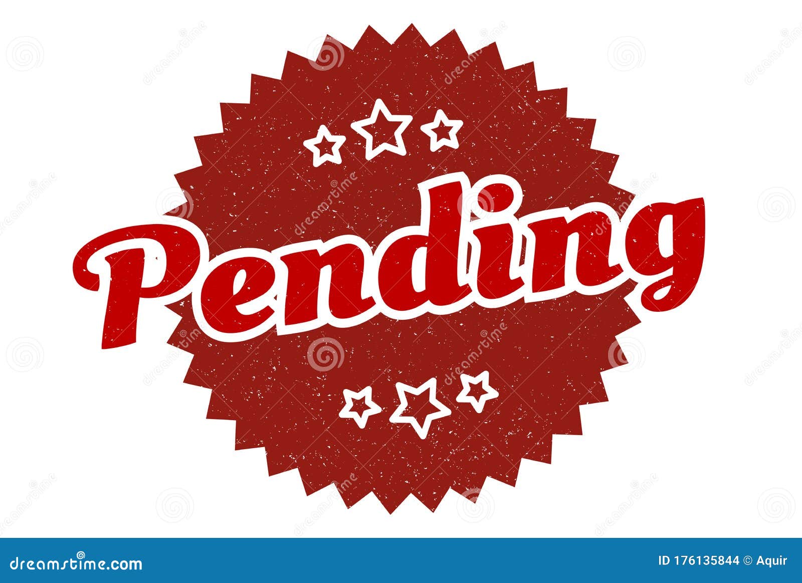 Pending Sign. Pending Vintage Retro Label Stock Vector - Illustration ...