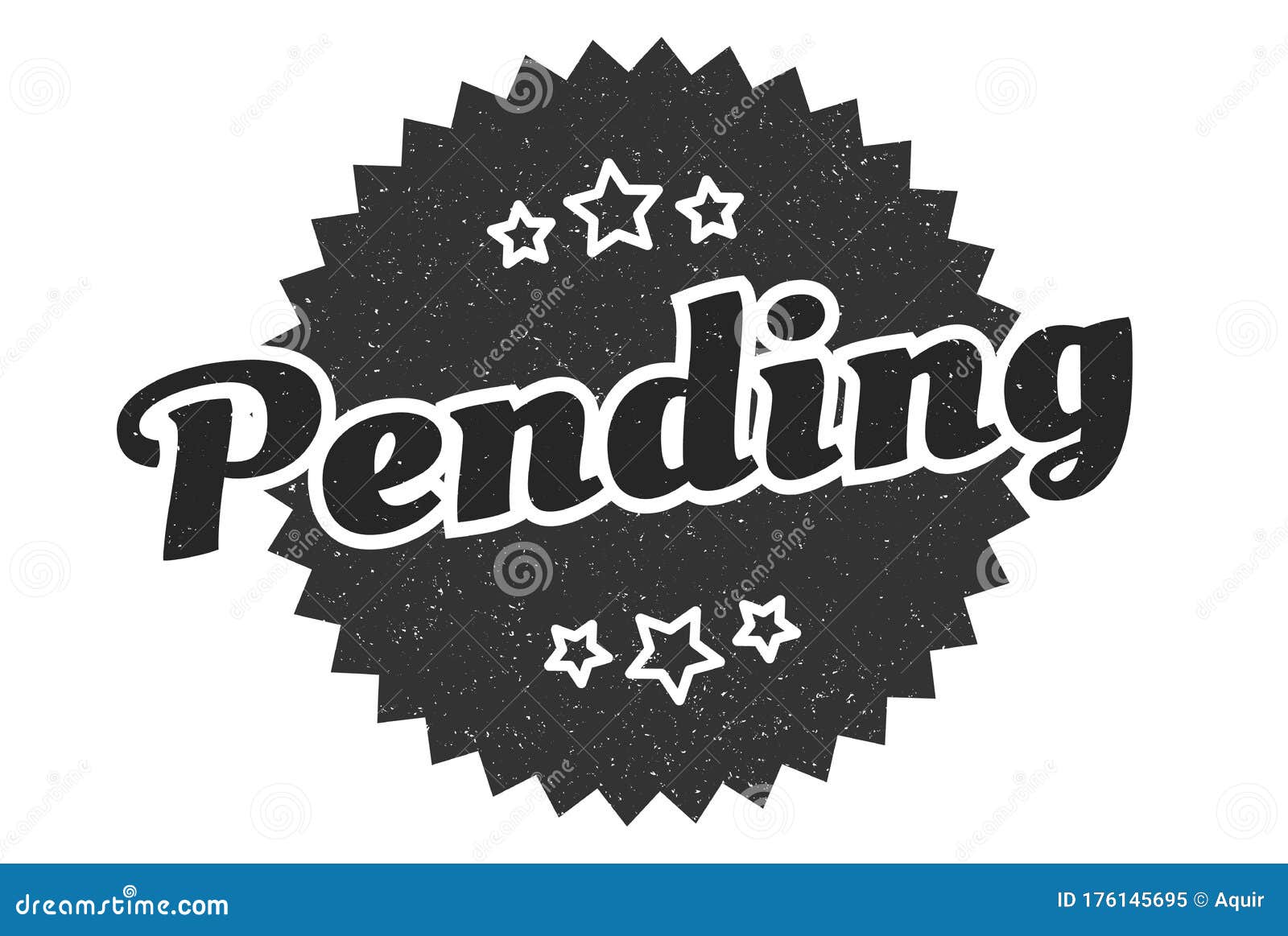 Pending Sign. Pending Vintage Retro Label Stock Vector - Illustration ...