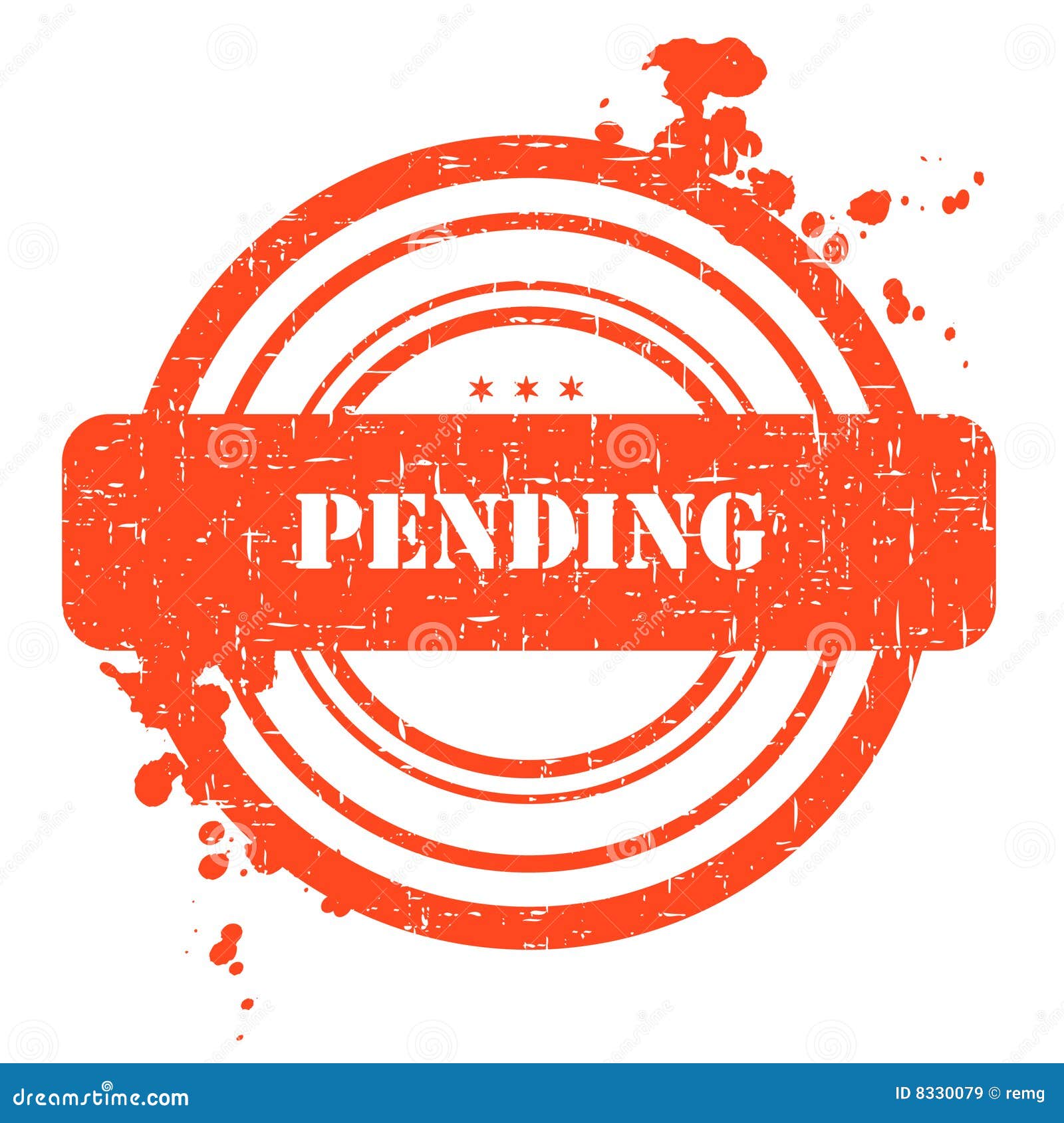 Pending Stamp Cartoon Vector | CartoonDealer.com #122120879