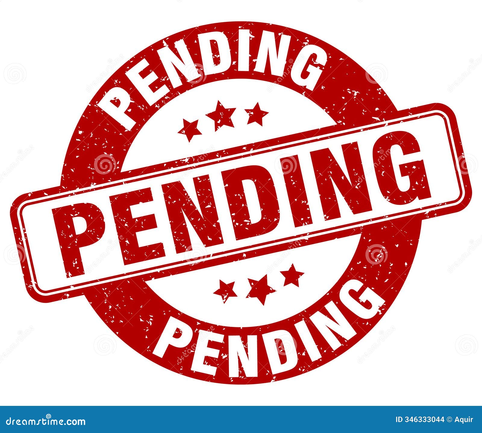 Pending Stamp. Pending Label. Round Grunge Sign Stock Vector ...