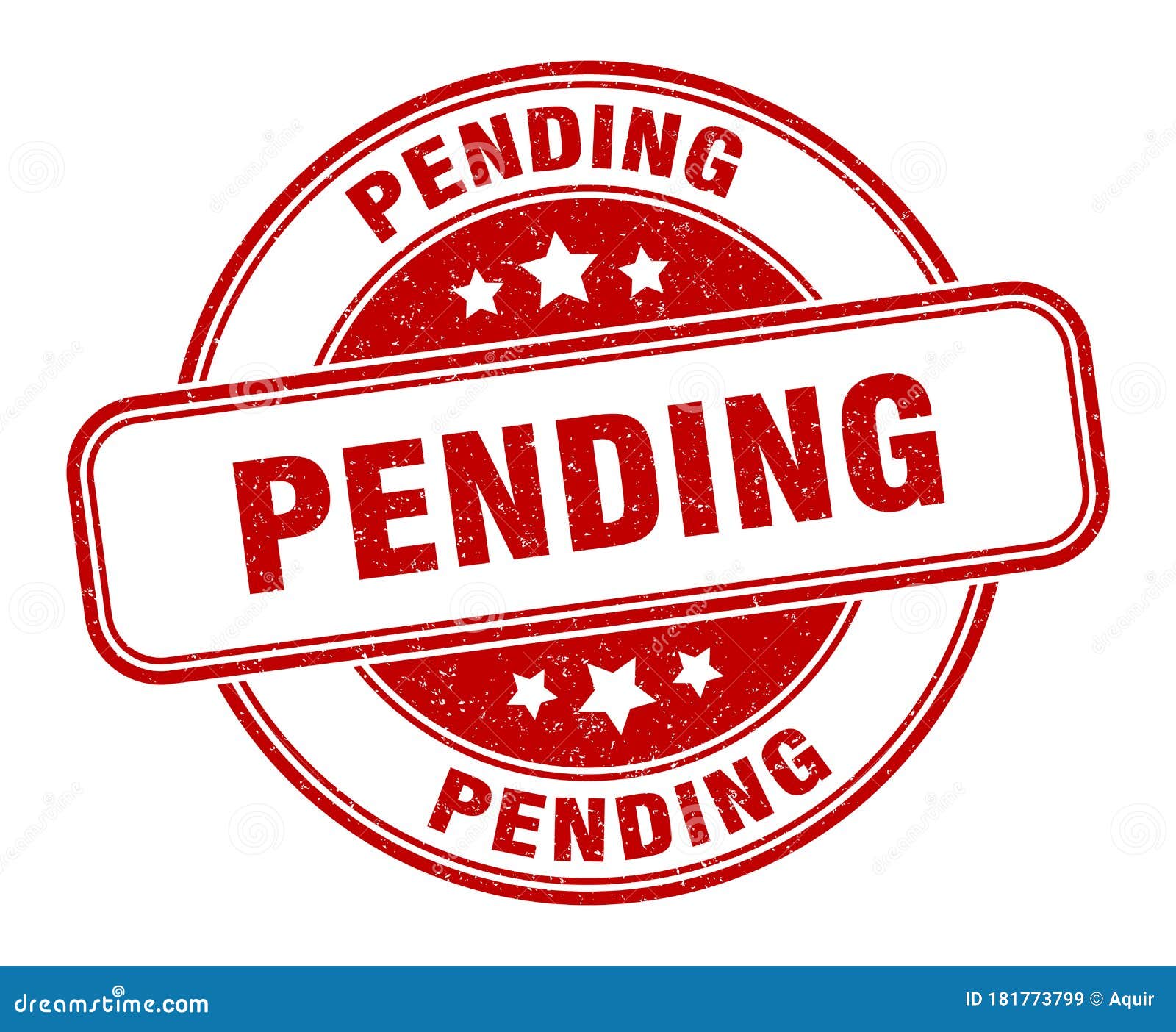 Pending Stamp. Pending Round Grunge Sign Stock Vector - Illustration of ...