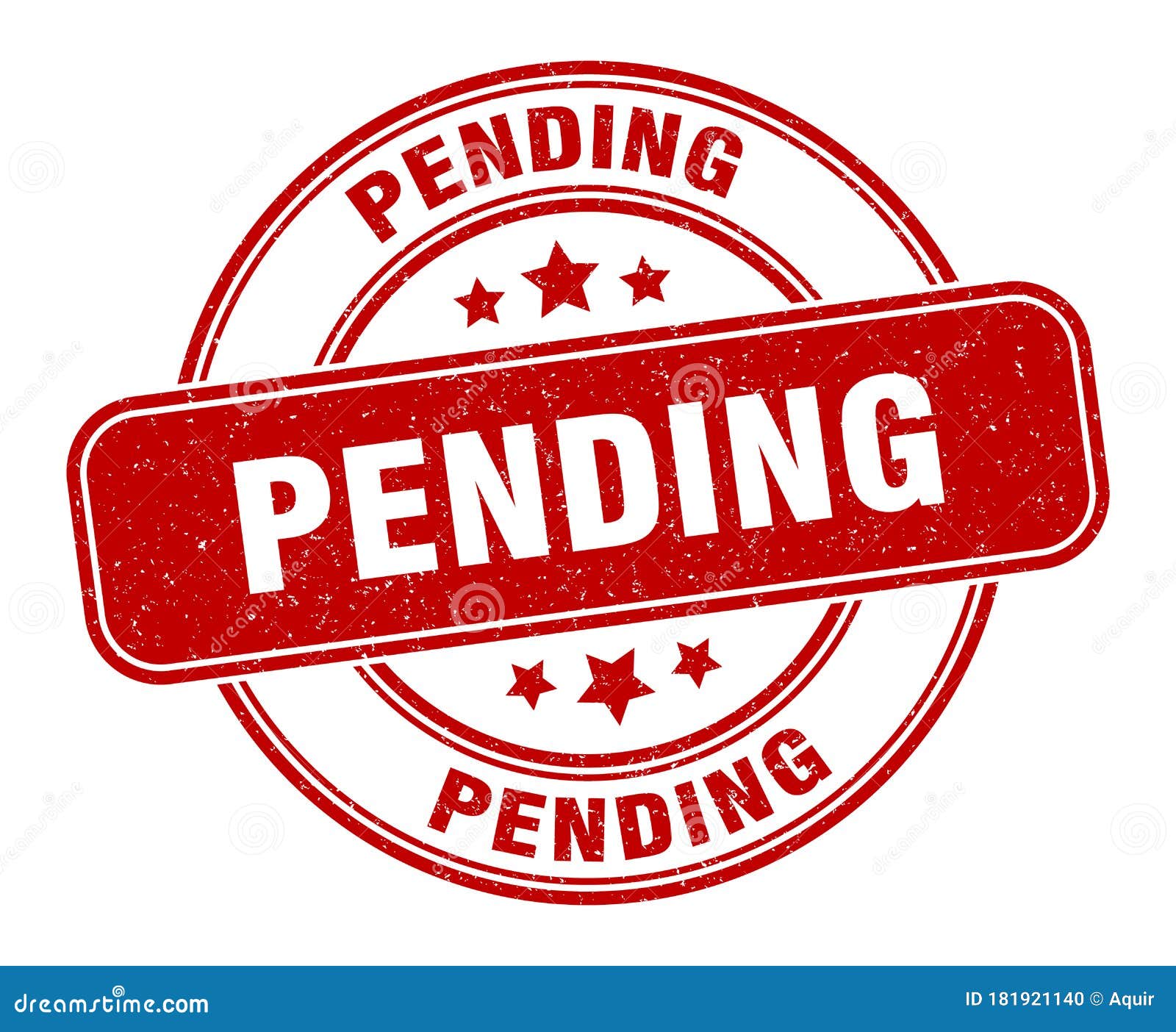 Pending Stamp. Pending Round Grunge Sign Stock Vector - Illustration of ...