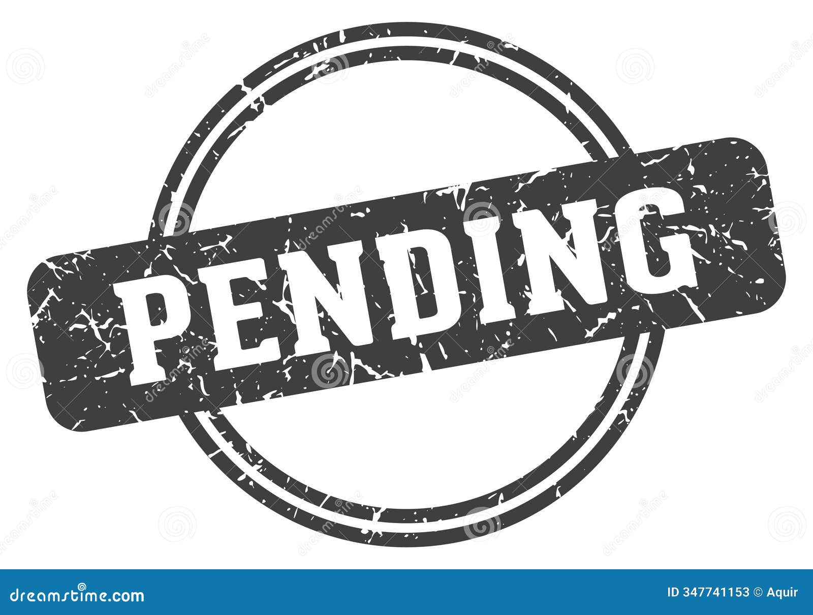 Pending Stamp Cartoon Vector | CartoonDealer.com #347741153