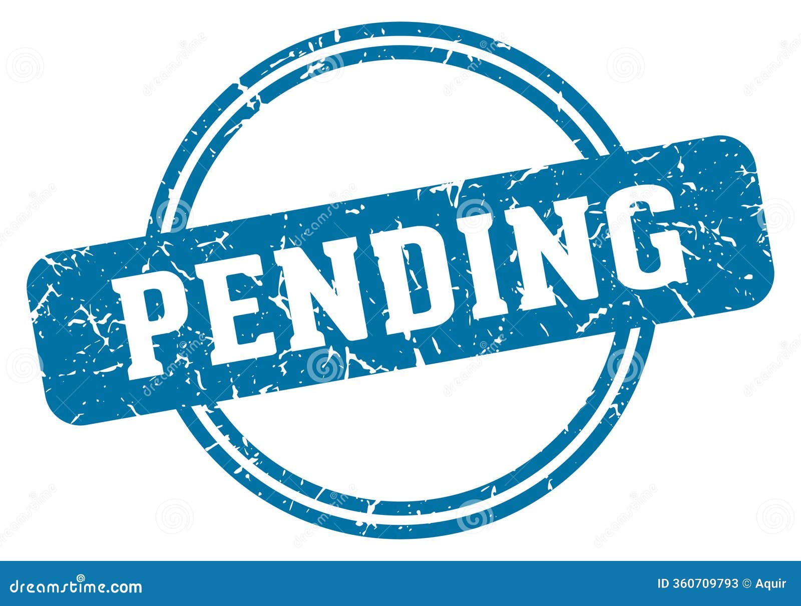 Pending Stamp Cartoon Vector | CartoonDealer.com #360709793