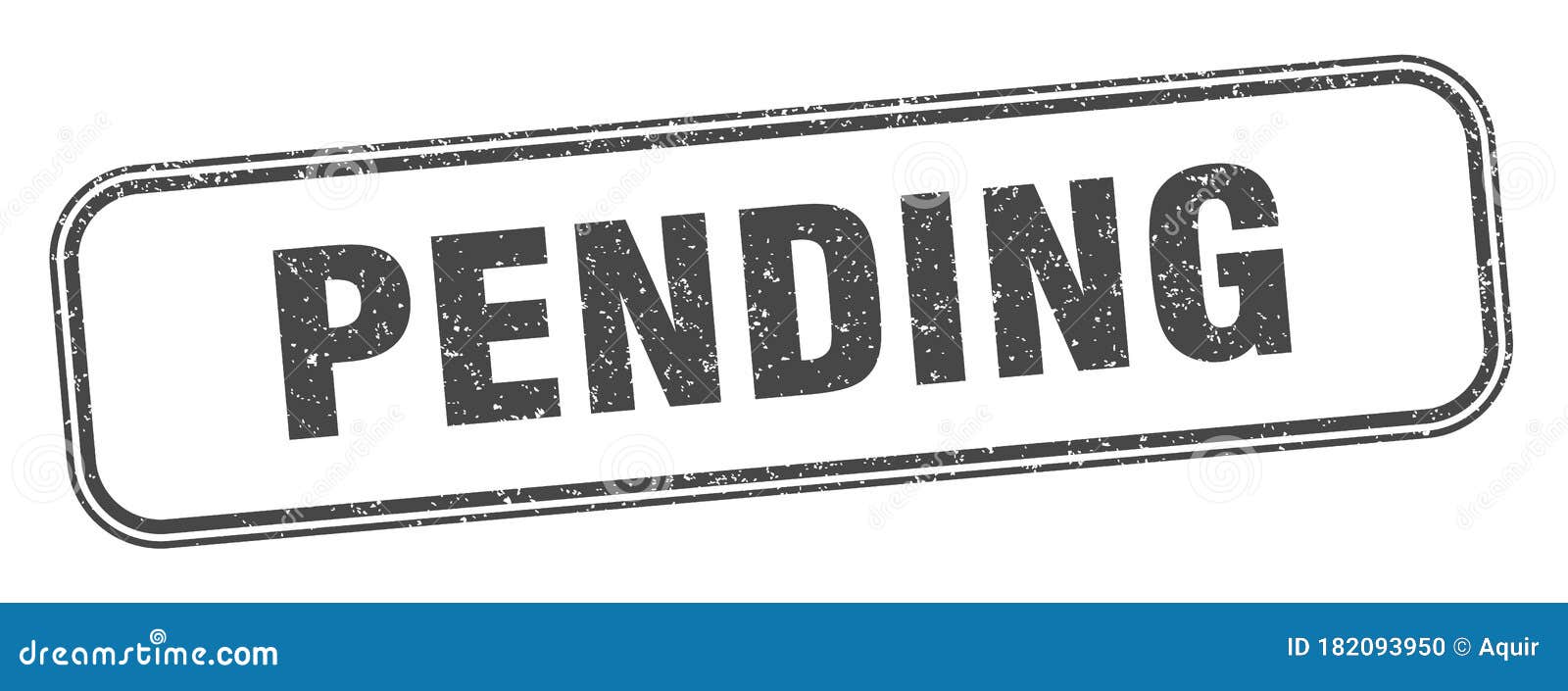 Pending Stamp. Pending Square Grunge Sign Stock Vector - Illustration ...