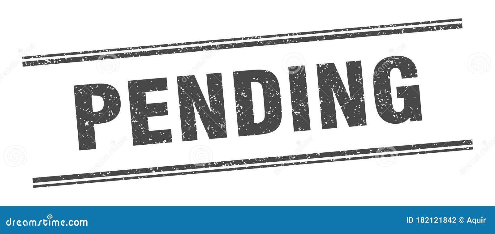 Pending Stamp Cartoon Vector | CartoonDealer.com #122429529