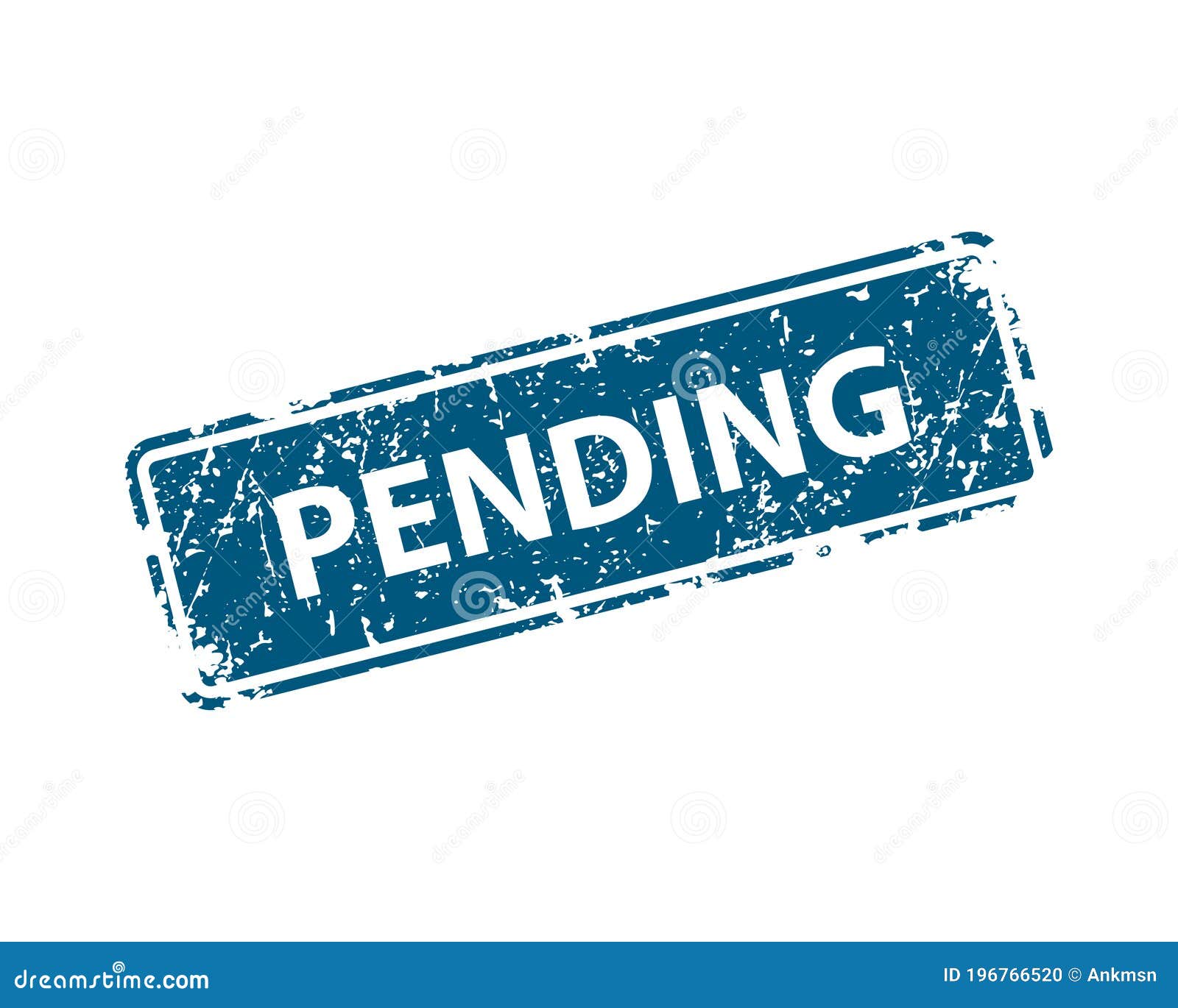 Pending Stamp Vector Texture. Rubber Cliche Imprint Stock Vector ...