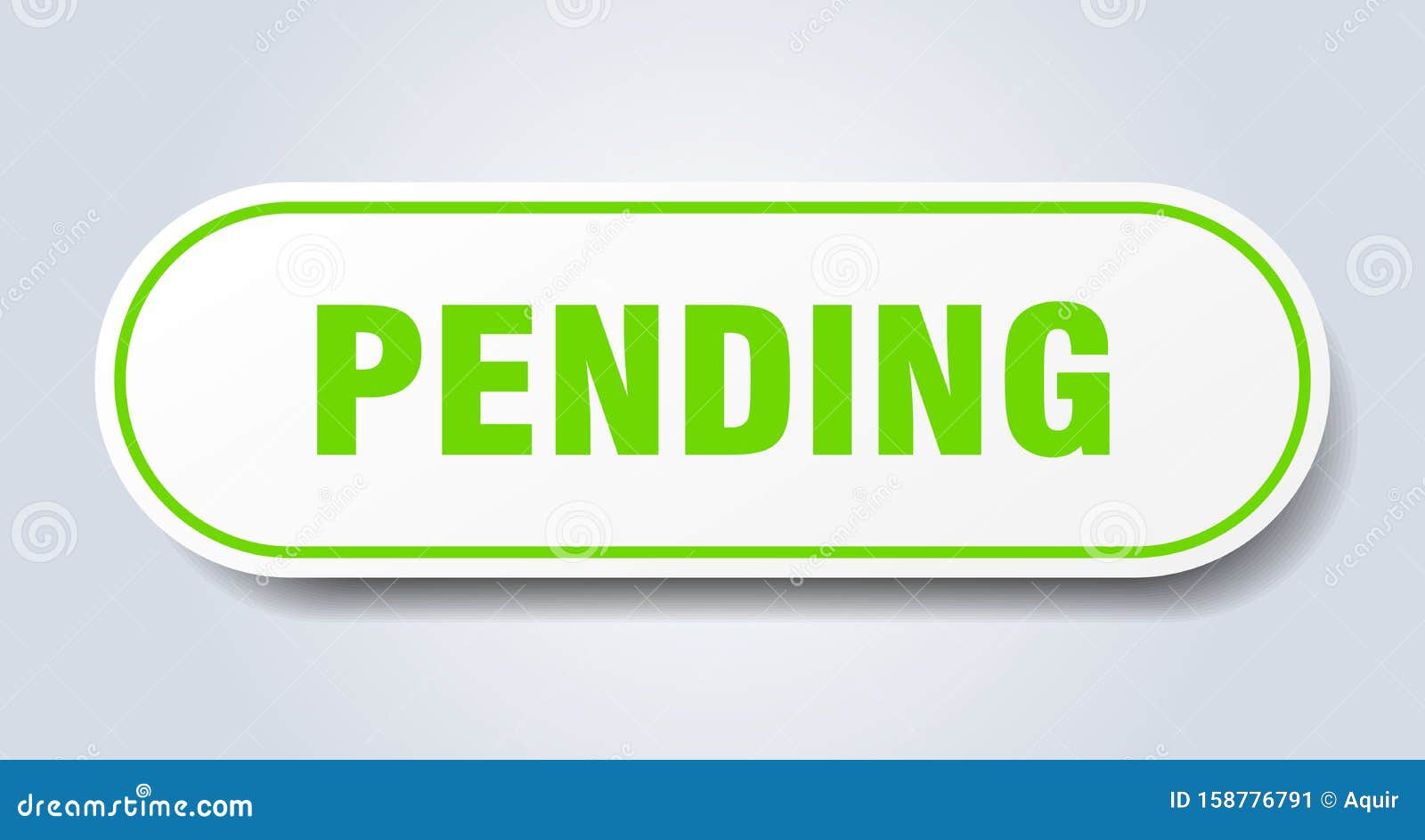 Pending sticker. stock vector. Illustration of pending - 158776791
