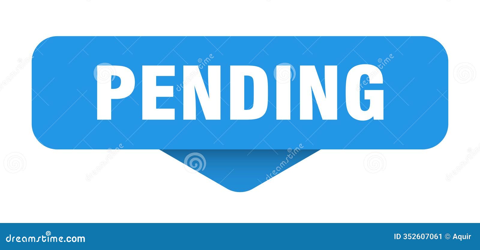 Pending Sticker. Pending Sign on Transparent Background Stock Vector ...
