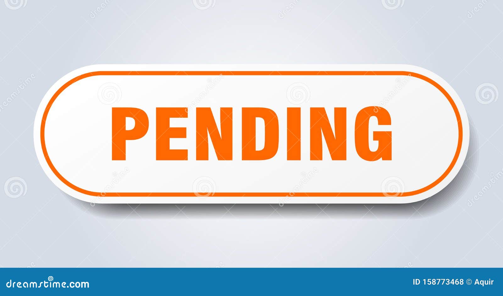 Pending sticker. stock vector. Illustration of price - 158773468