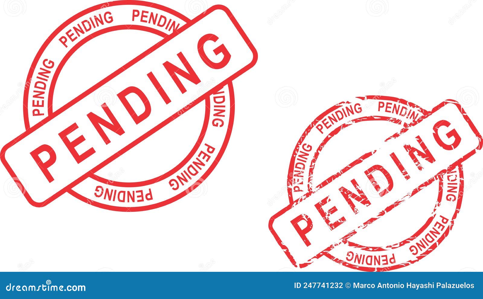 Pending Text Stamp Sticker in Vector Format Stock Vector - Illustration ...
