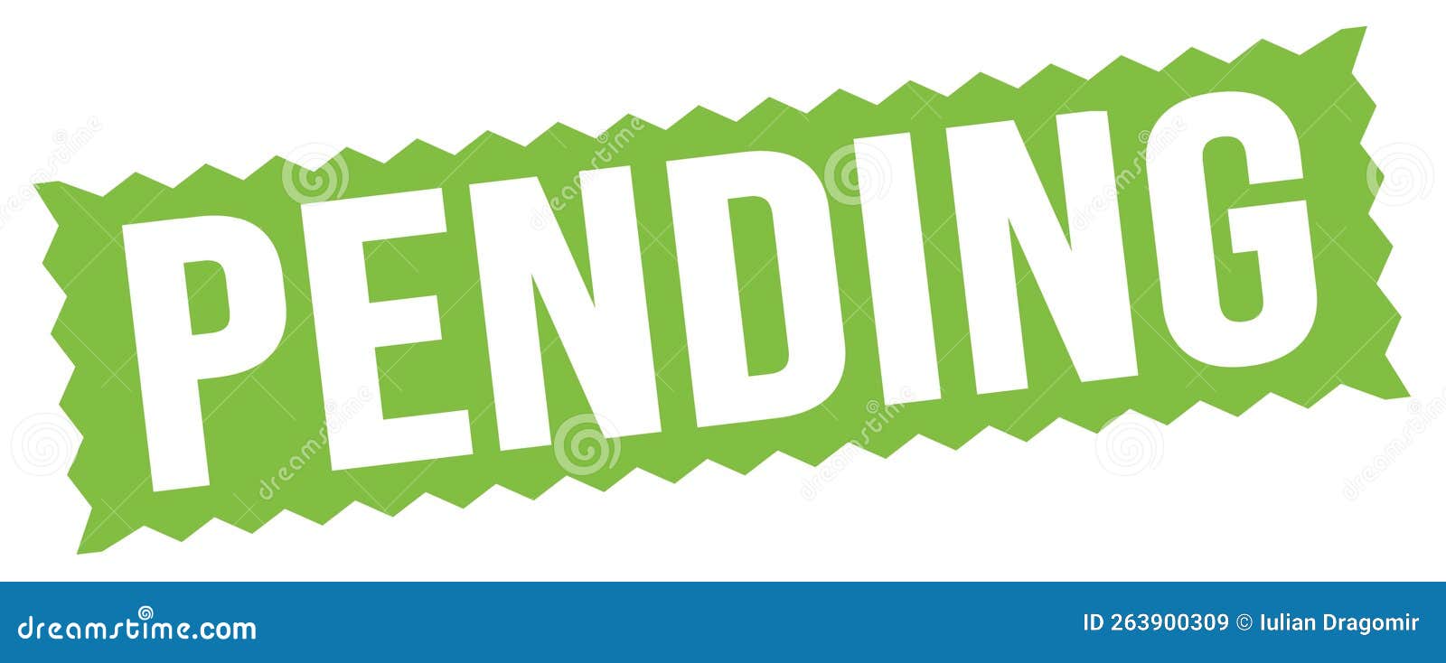 PENDING Text Written on Green Stamp Sign Stock Illustration ...