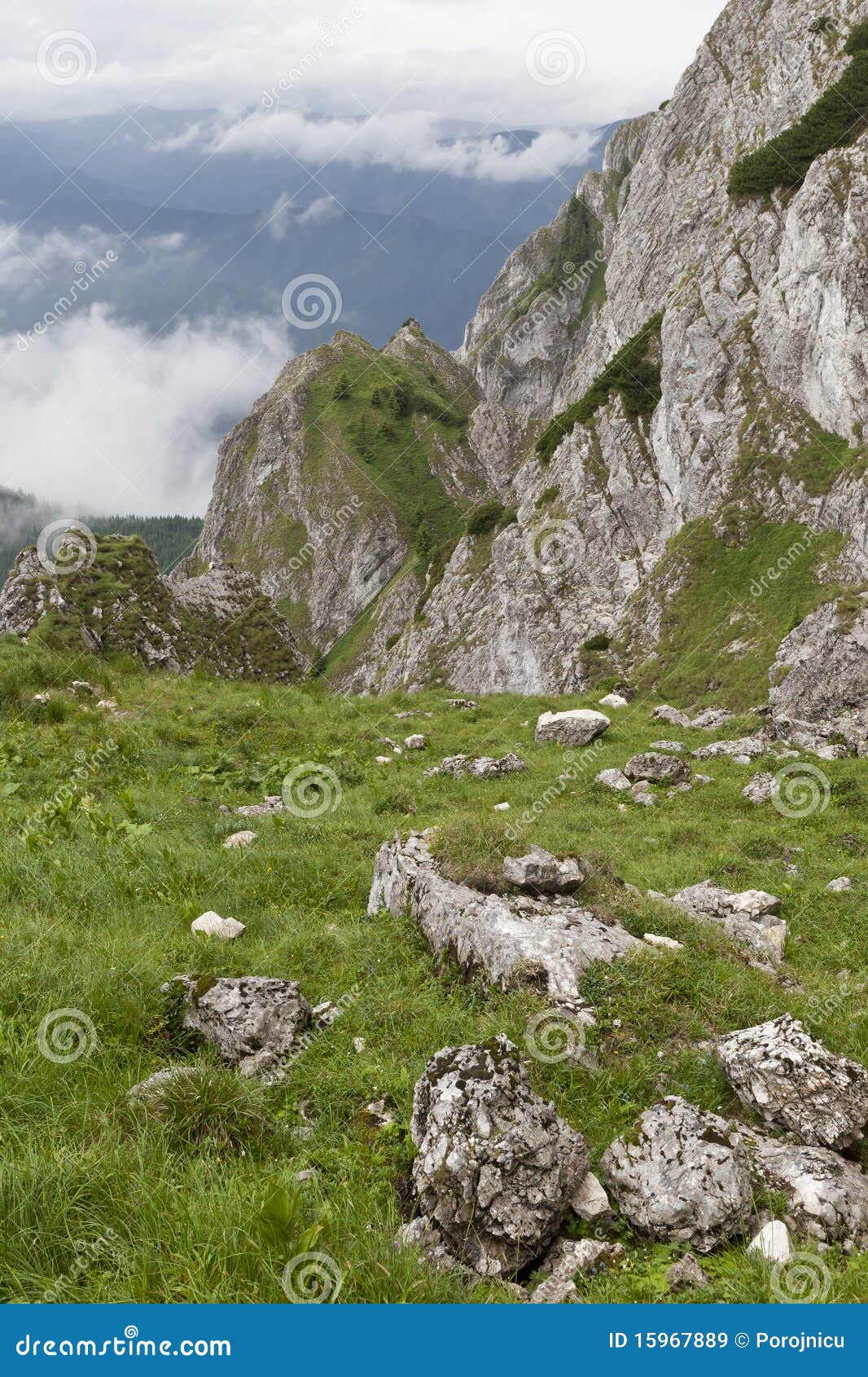 Pendio di montagna immagine stock. Immagine di molla - 15967889