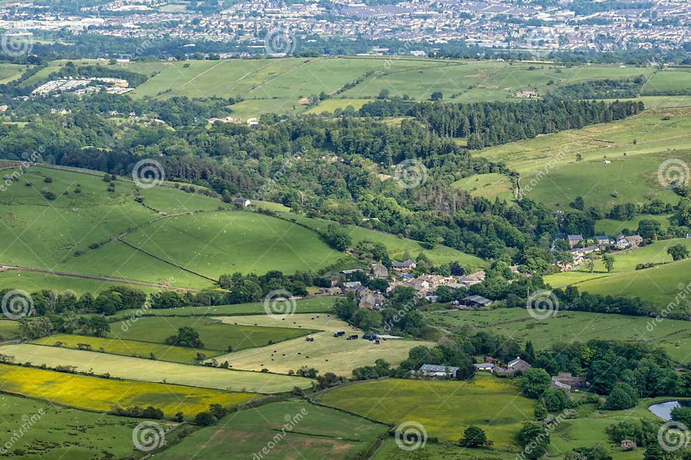 Pendle Hill, Lancashire - View from the Top. Stock Photo - Image of ...